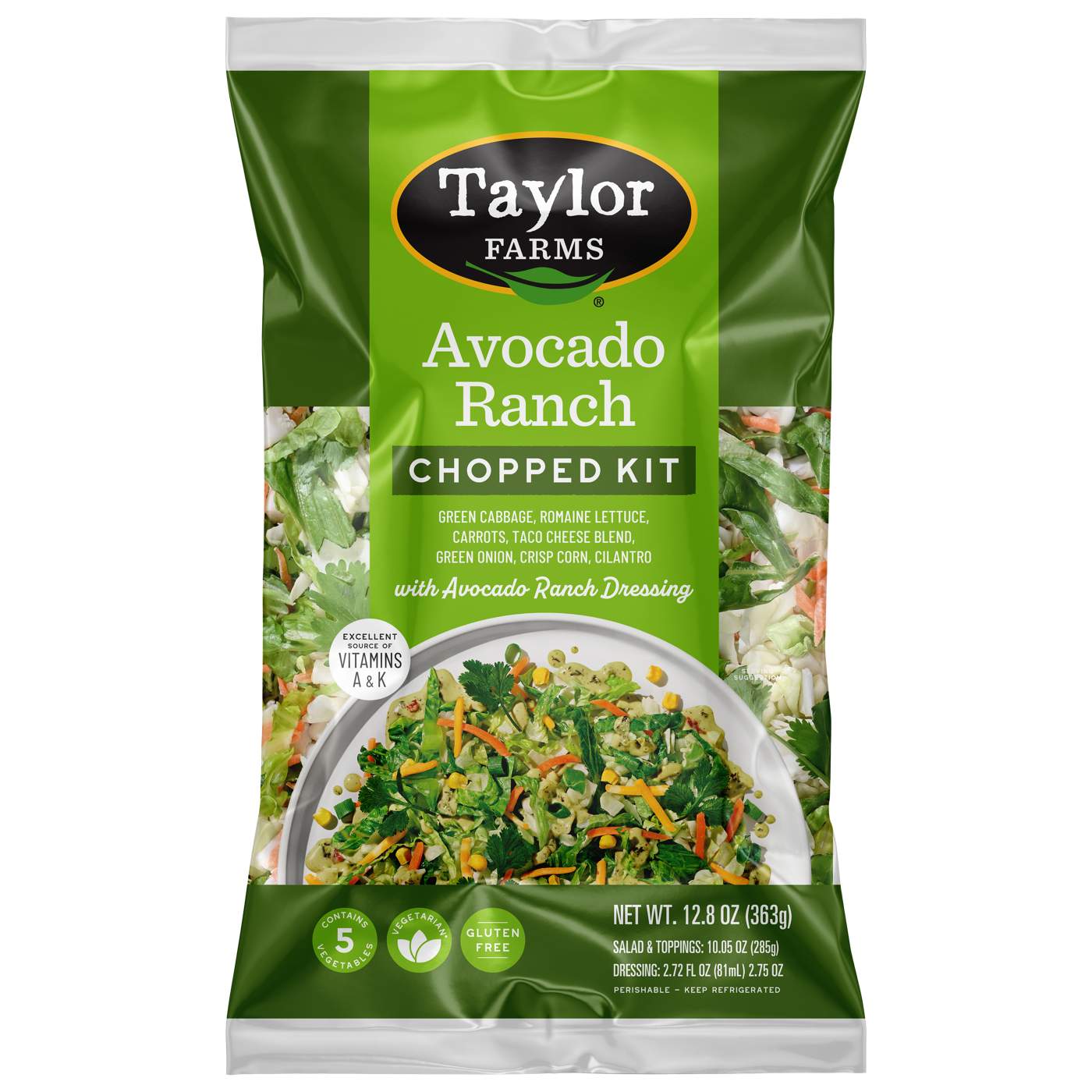 Taylor Farms Avocado Ranch Chopped Salad Kit - Shop Salads at H-E-B