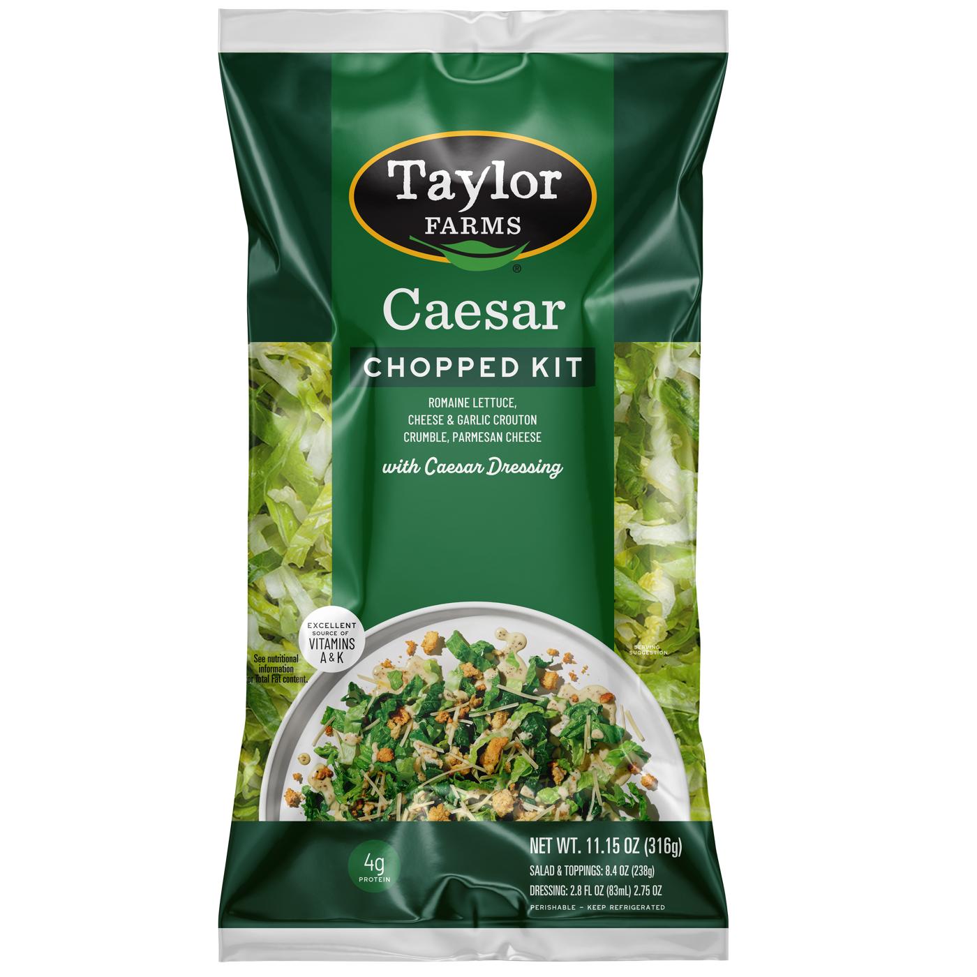 Taylor Farms Caesar Chopped Salad Kit - Shop Salads at H-E-B