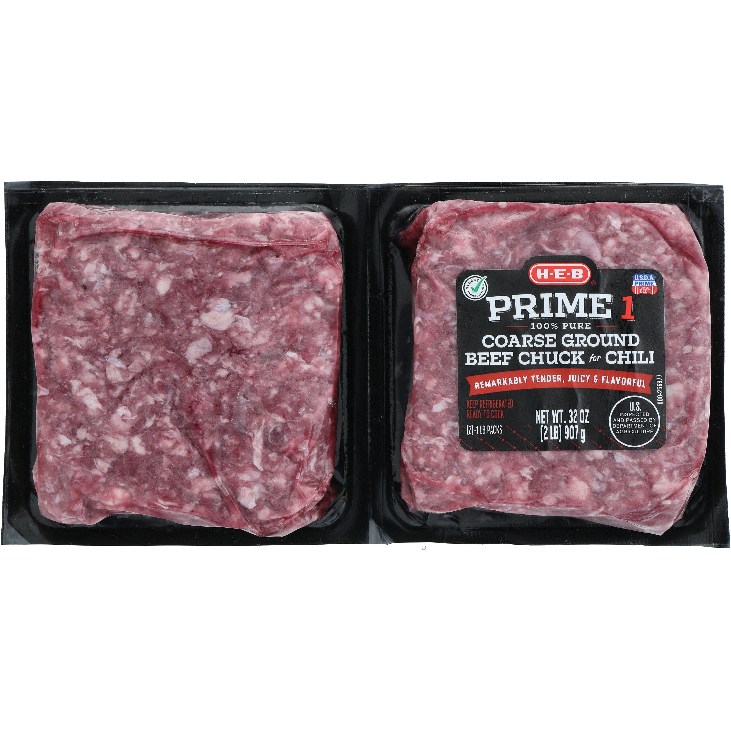 H-E-B Prime 1 Coarse Ground Beef Chuck for Chili - Shop Beef at H-E-B