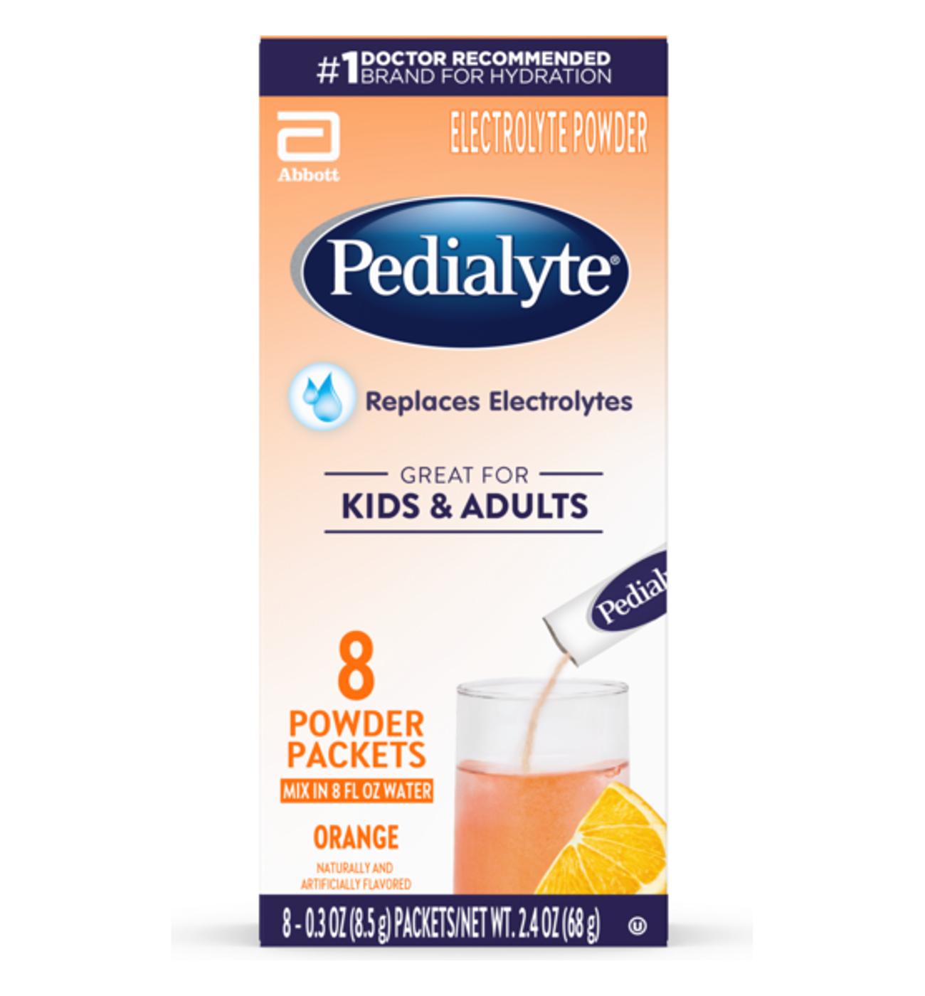 Pedialyte Electrolyte Powder Packs - Orange - Shop Mixes & flavor ...