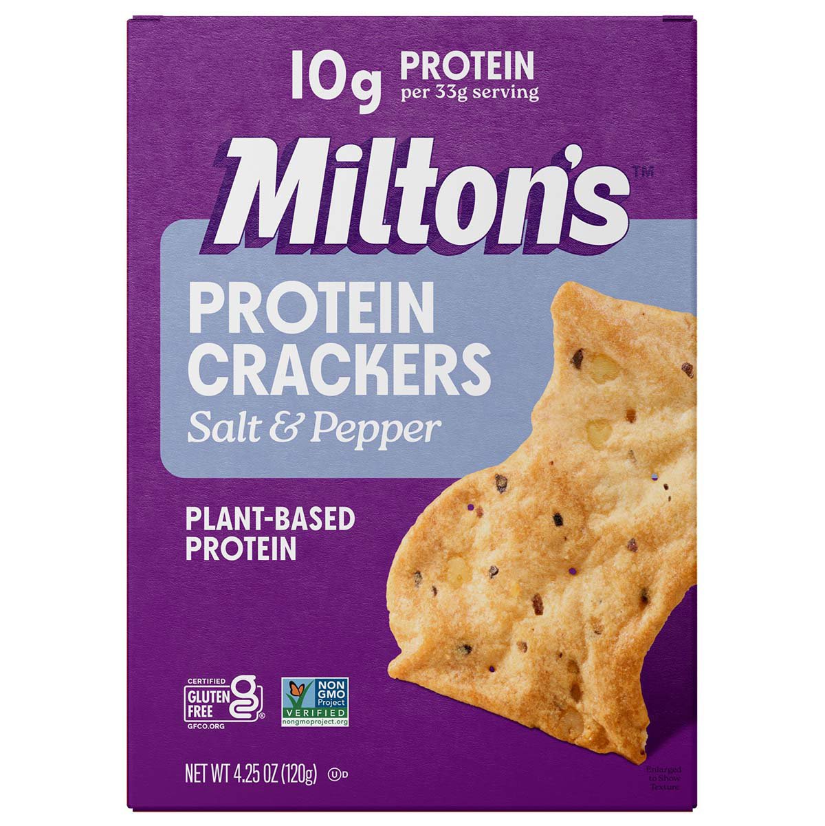 Milton's 10g Protein Crackers - Salt & Pepper - Shop Crackers ...