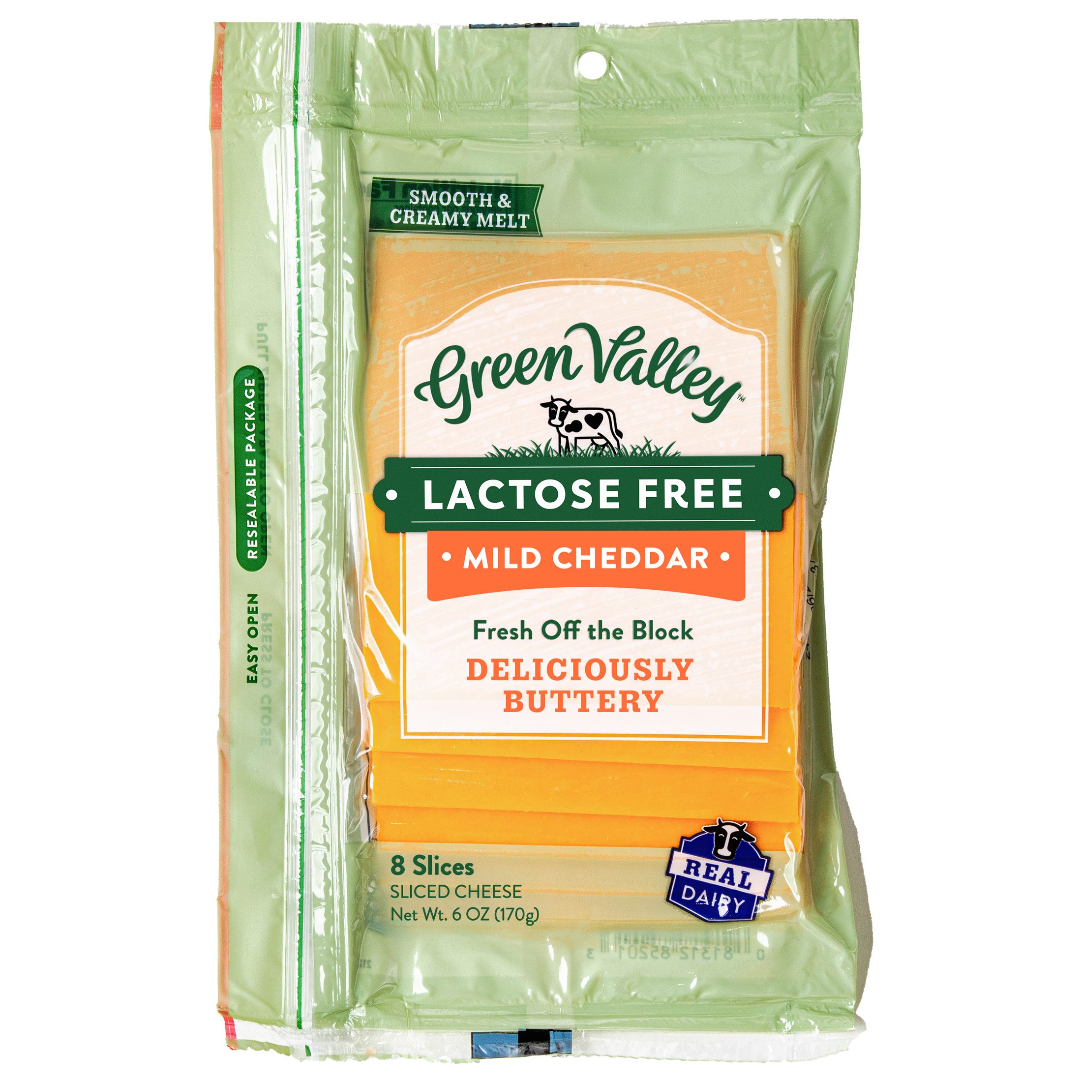 Green Valley Creamery Mild Cheddar Lactose Free Sliced Cheese - Shop ...