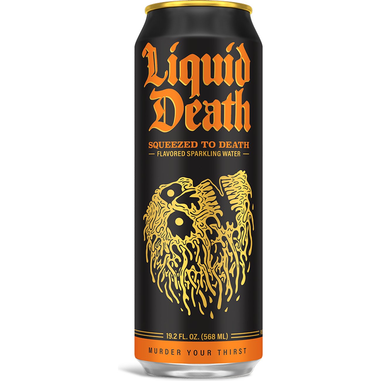 Liquid Death Squeezed To Death Orange Soda-Flavored Sparkling Water ...
