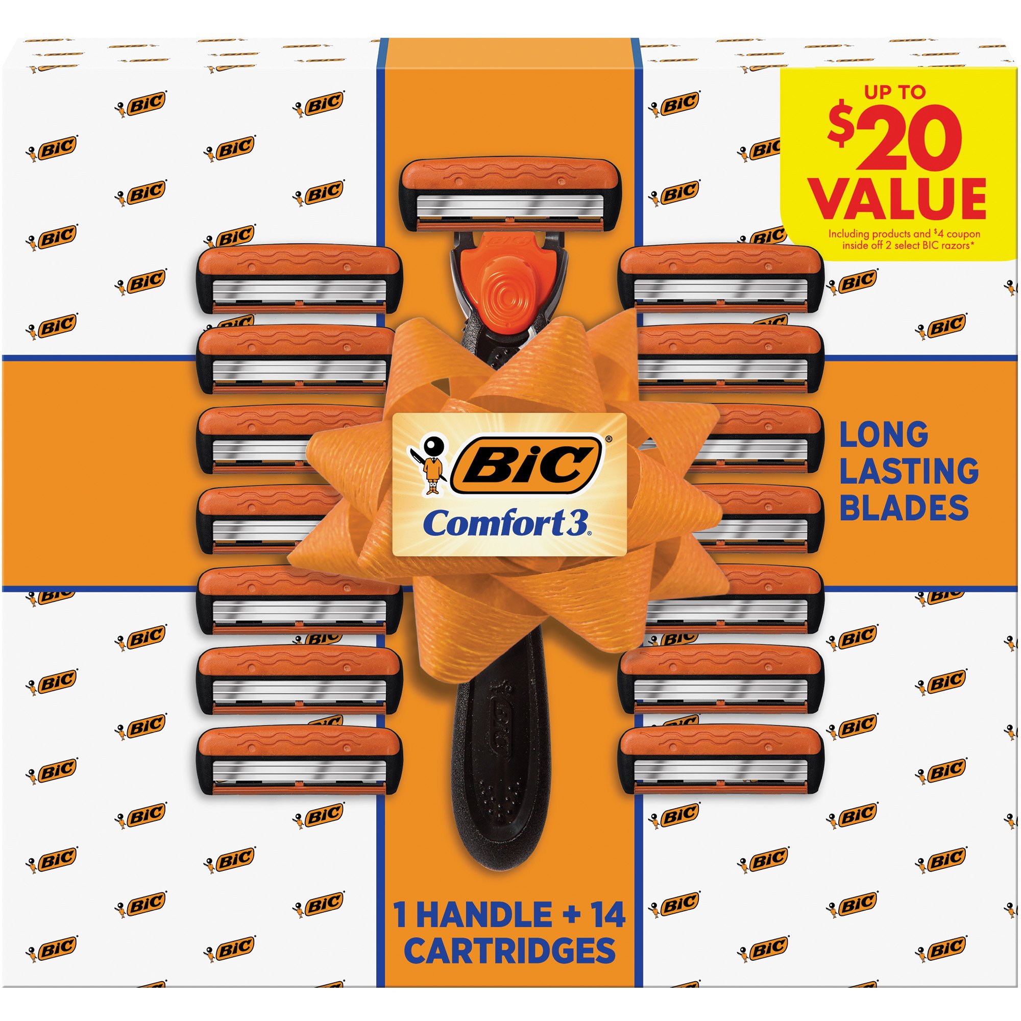 BIC Comfort 3 Blade Refillable Razor Kit Gift Box, 14 ct - Shop Razors ...