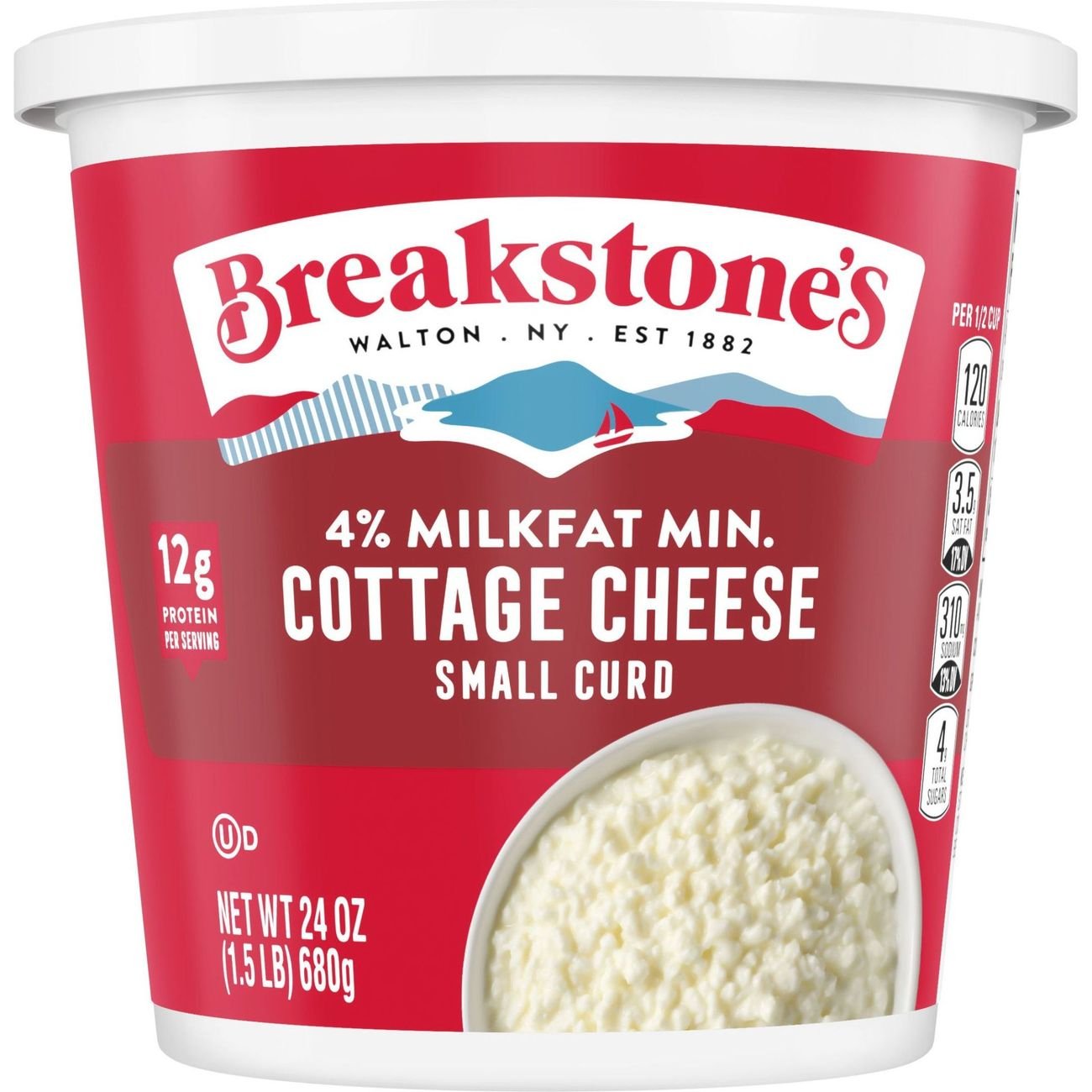 Breakstone's 4% Cottage Cheese Small Curd - Shop Cottage cheese at H-E-B