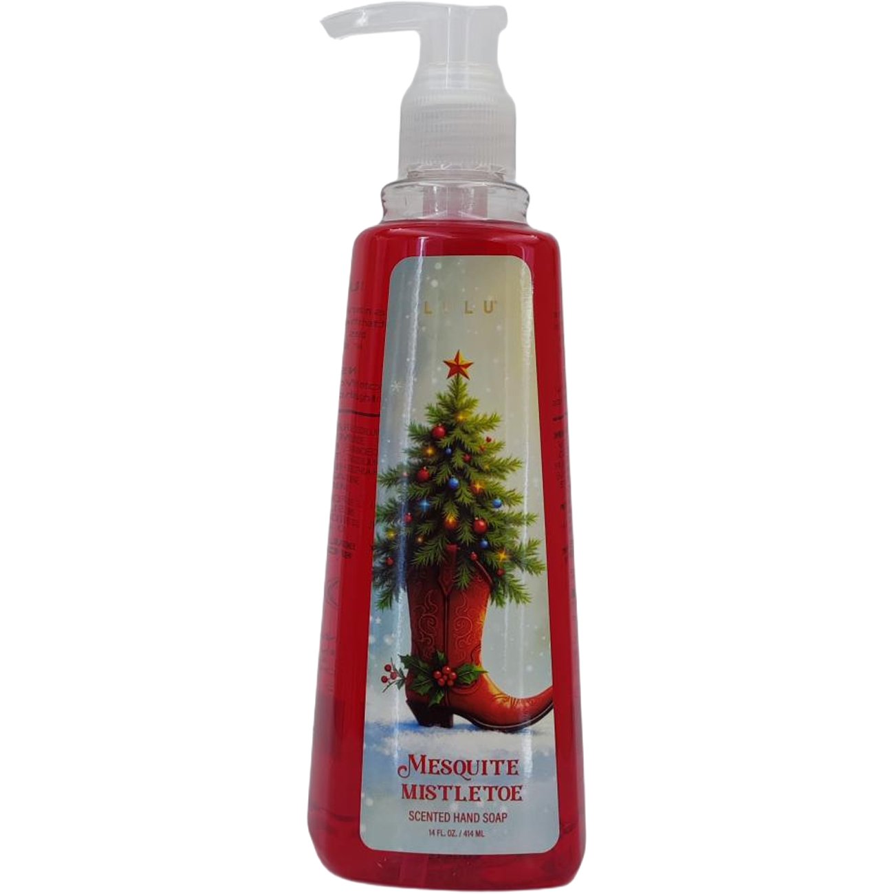 Lulu Christmas Cowboy Boot Hand Soap - Mesquite Mistletoe - Shop Hand ...