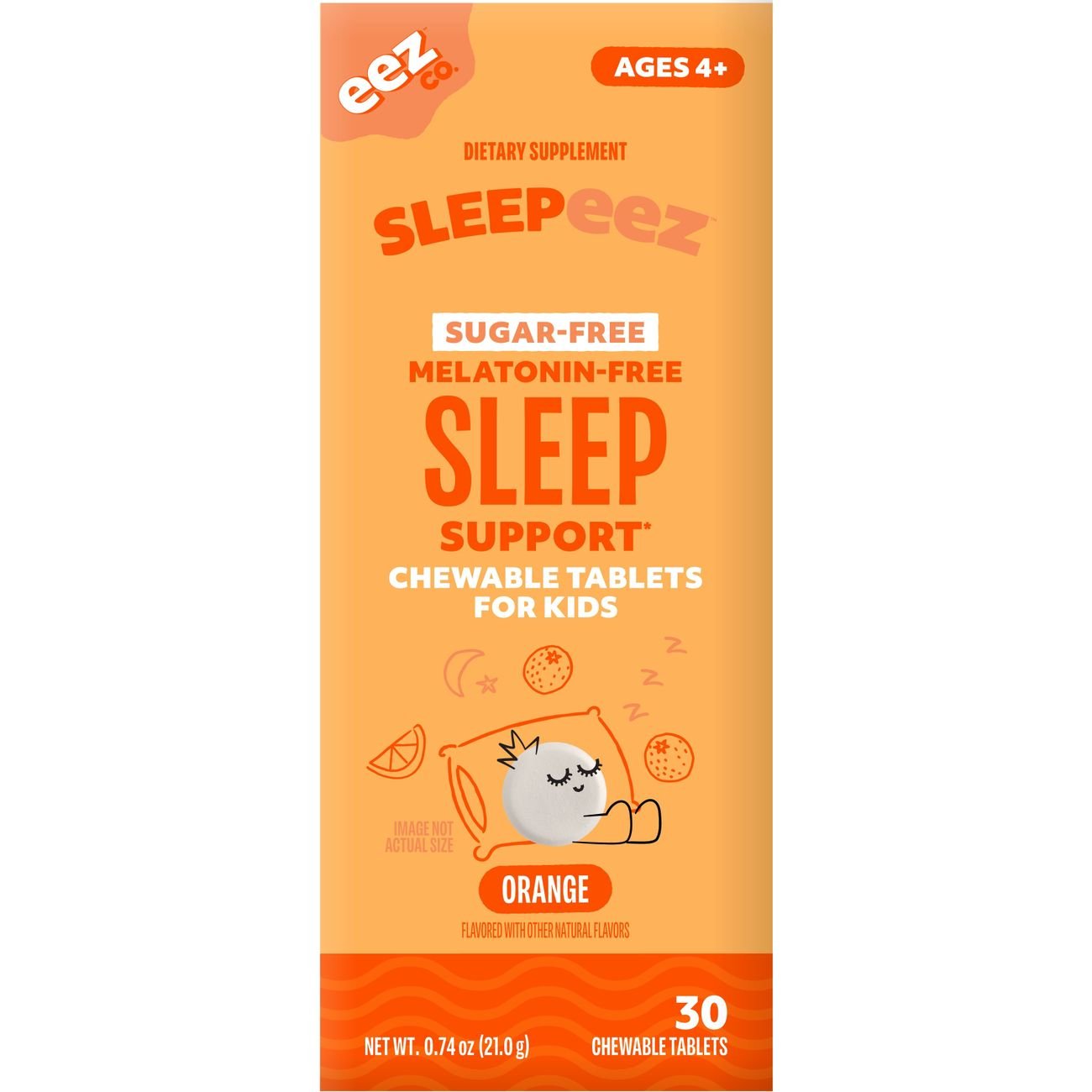 Sleepeez Kids Melatonin Free Sleep Support Chewables - Orange - Shop ...