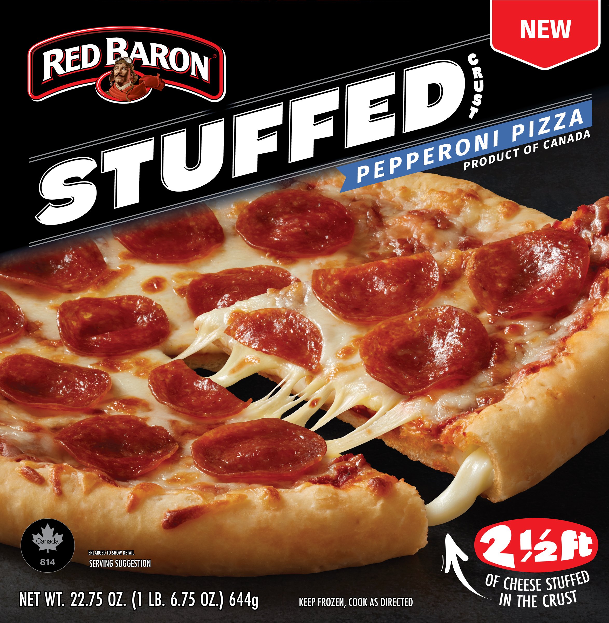 Red Baron Stuffed Crust Pepperoni Pizza - Shop Pizza at H-E-B