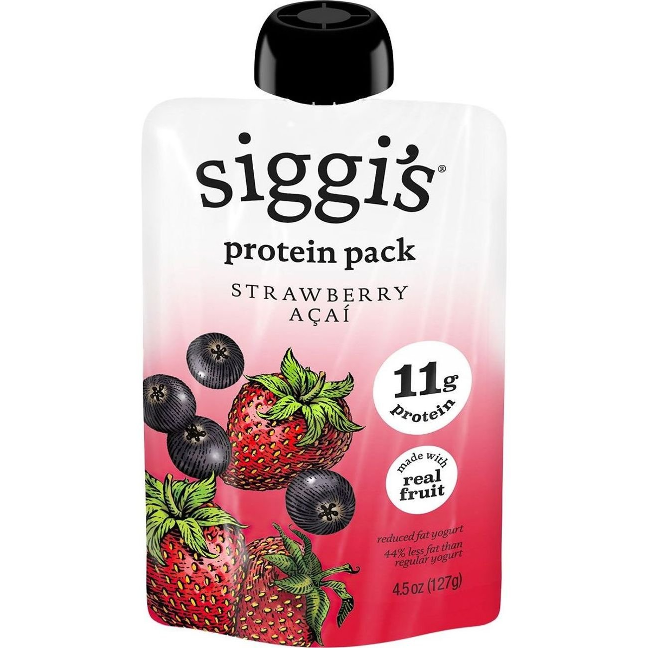 Siggi's 11g Protein Pack Yogurt Pouch - Strawberry Acai - Shop Yogurt ...