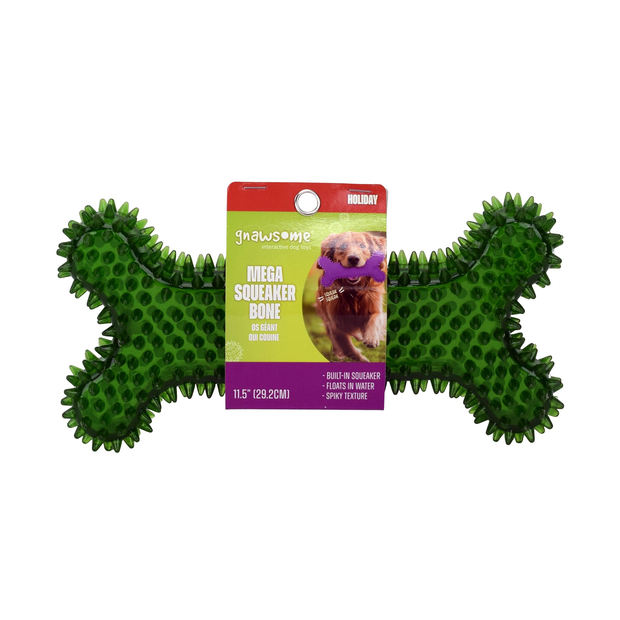 Gnawsome Holiday Mega Bone Dog Toy - Shop Interactive toys at H-E-B