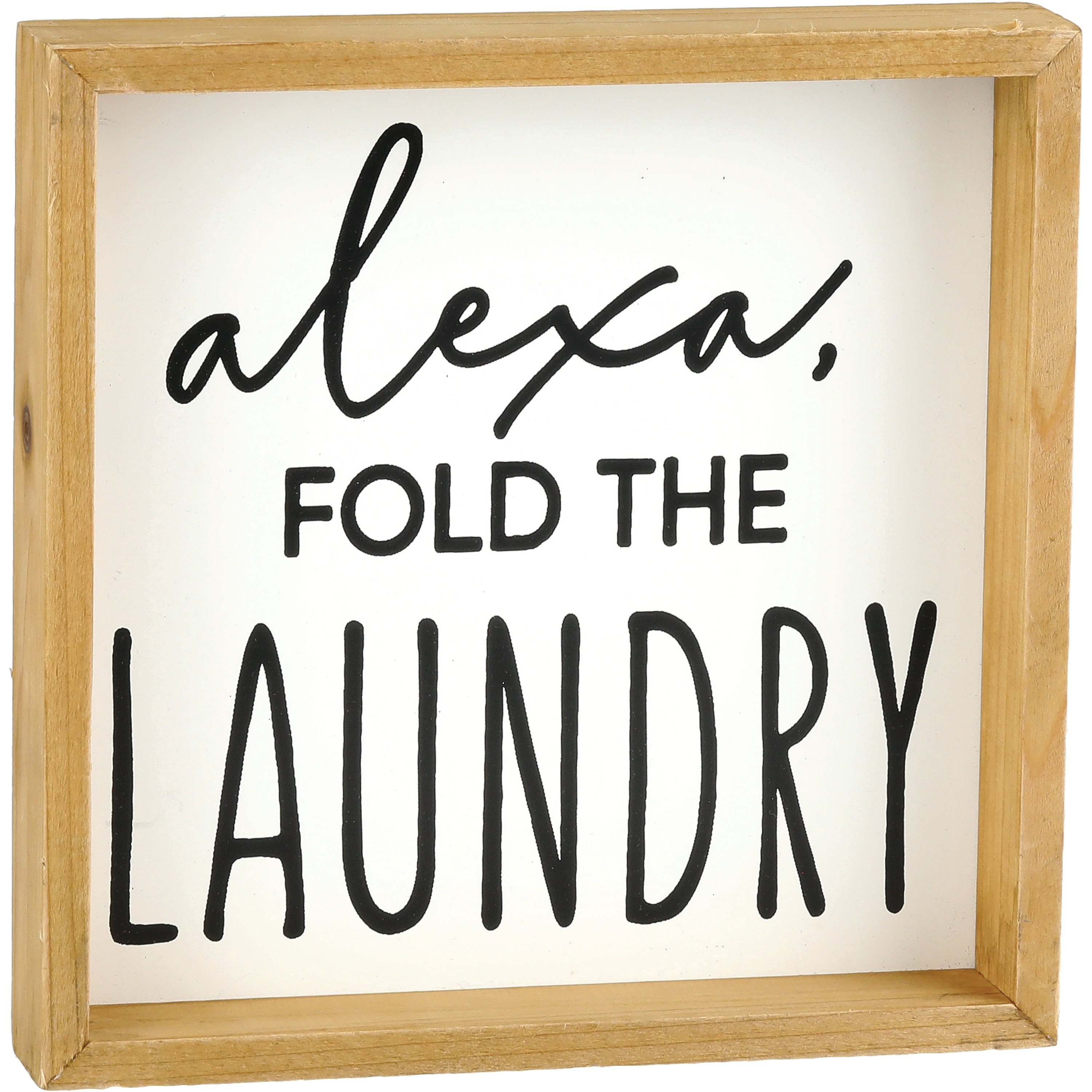 Destination Holiday Alexa Fold The Laundry Room Wall Sign - Shop ...