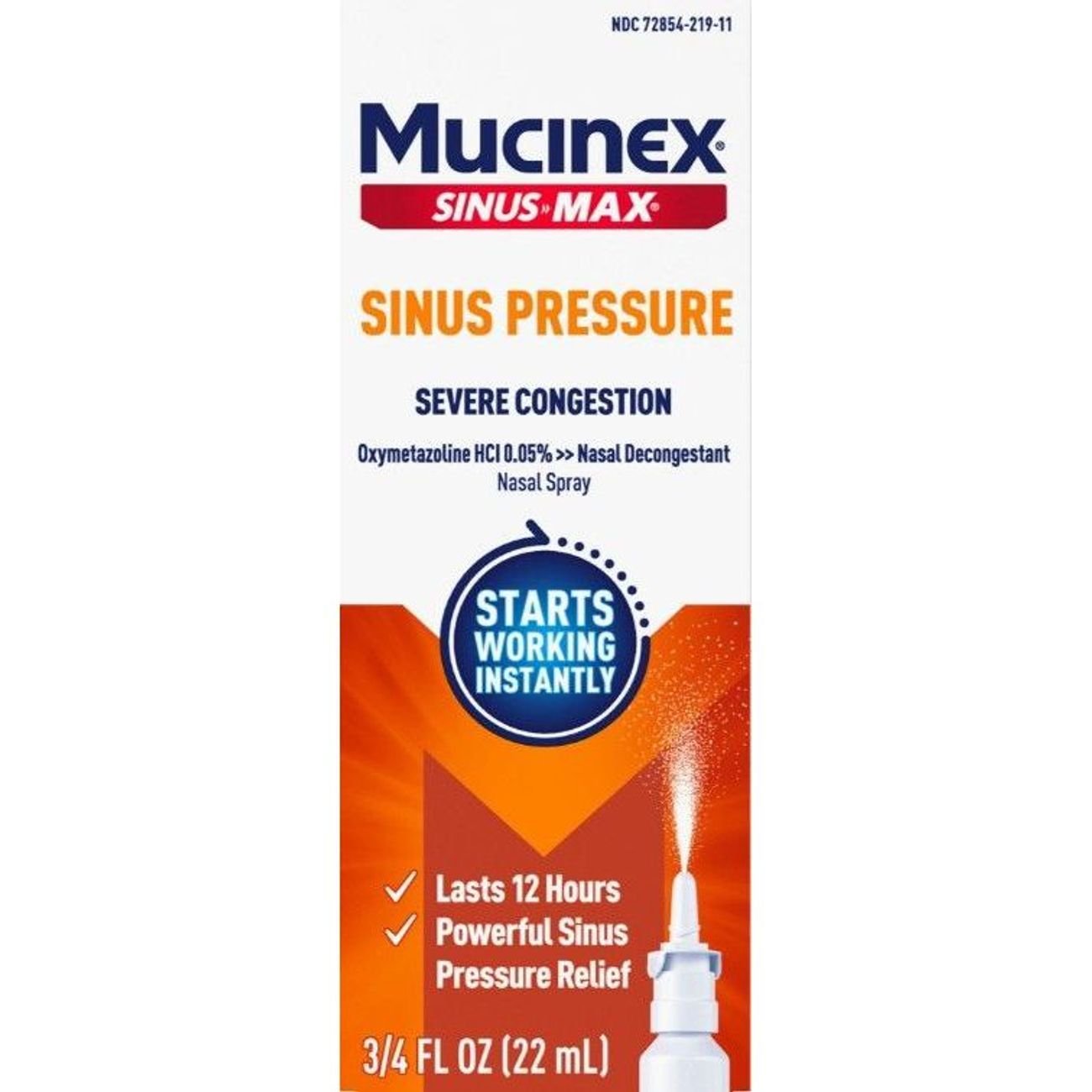 Mucinex Maximum Strength Severe Sinus Pressure Nasal Spray - Shop Sinus ...
