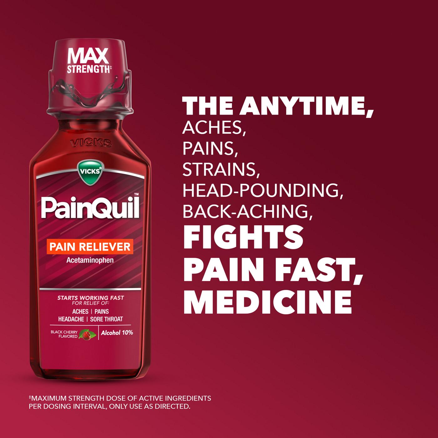 Vicks PainQuil Liquid Daytime Pain Relief Acetaminophen Max Strength ...