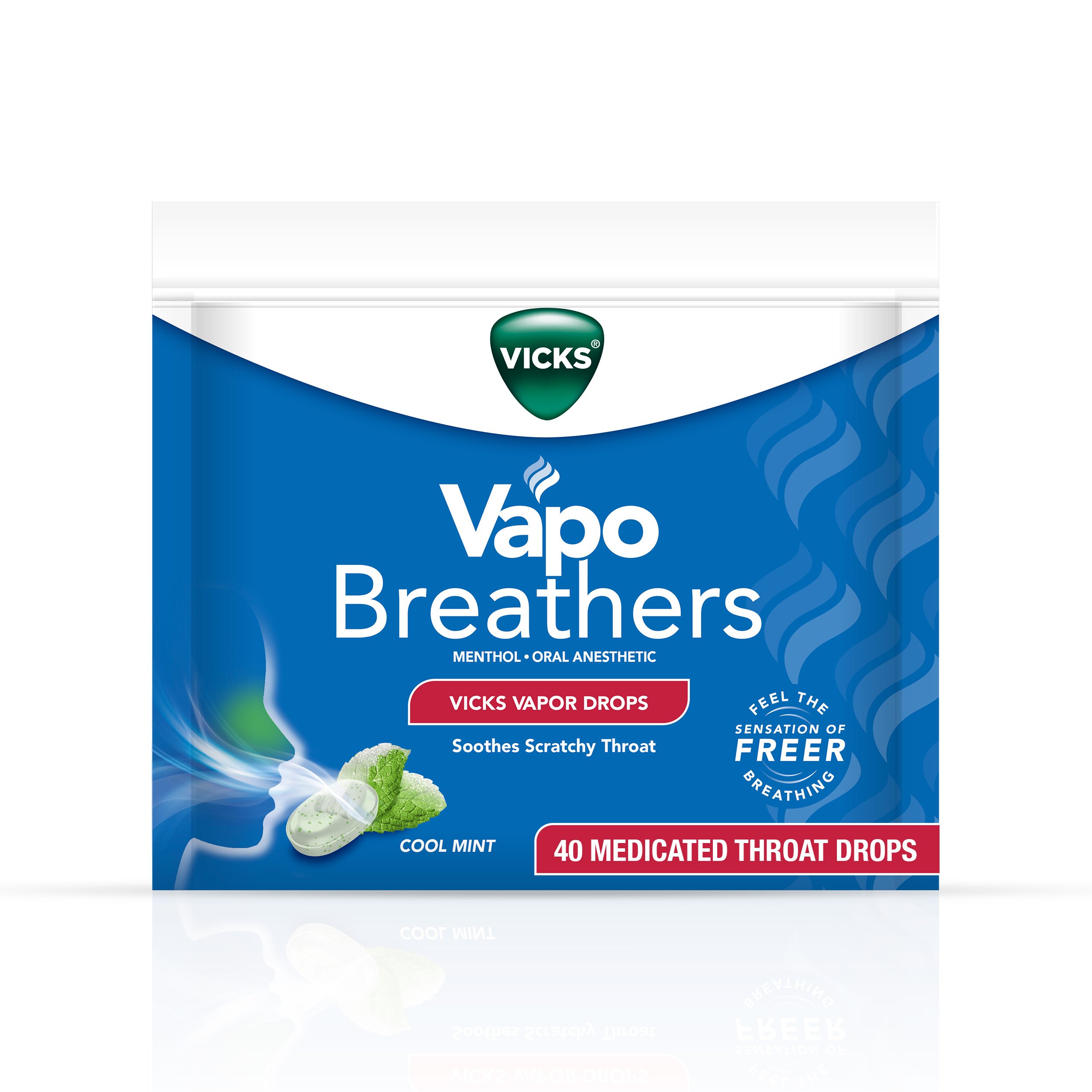 Vicks VapoBreathers, Vapor Drops for Scratchy & Sore Throats from ...