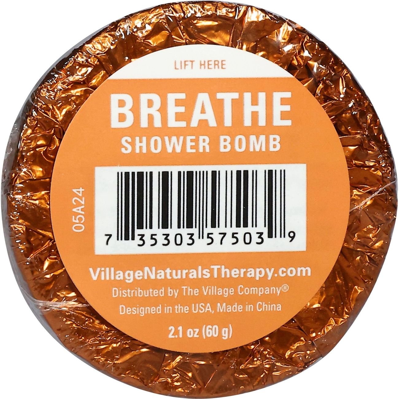 Village Naturals Therapy Cold & Allergy Breathe Shower Steamer Bomb ...