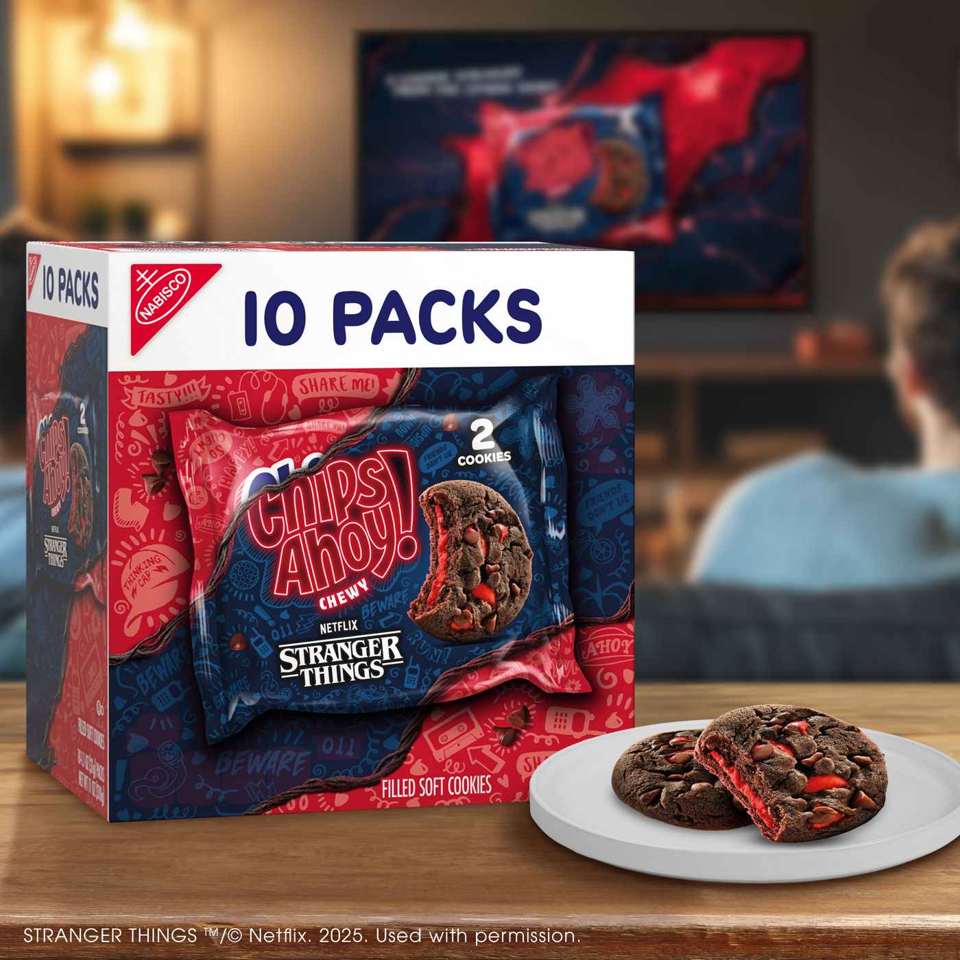 Chips Ahoy! Limited Edition Stranger Things Chewy Filled Soft Cookies ...