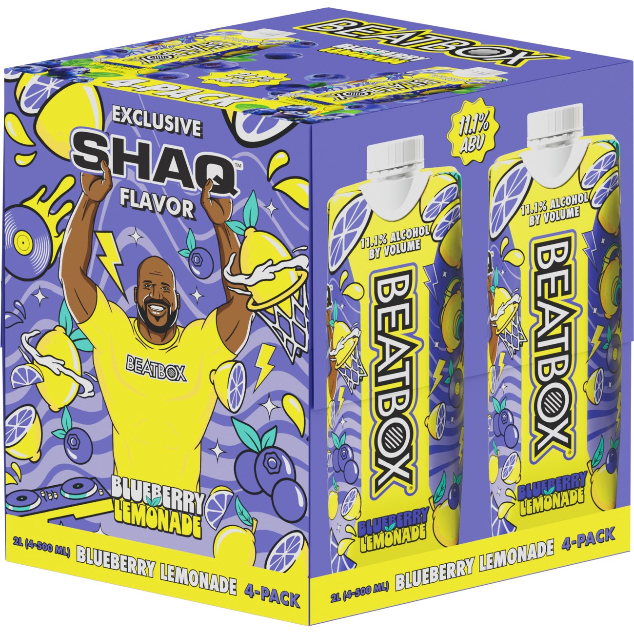 Beatbox Blueberry Lemonade Shaq Exclusive Flavor 4pk - Shop Malt ...