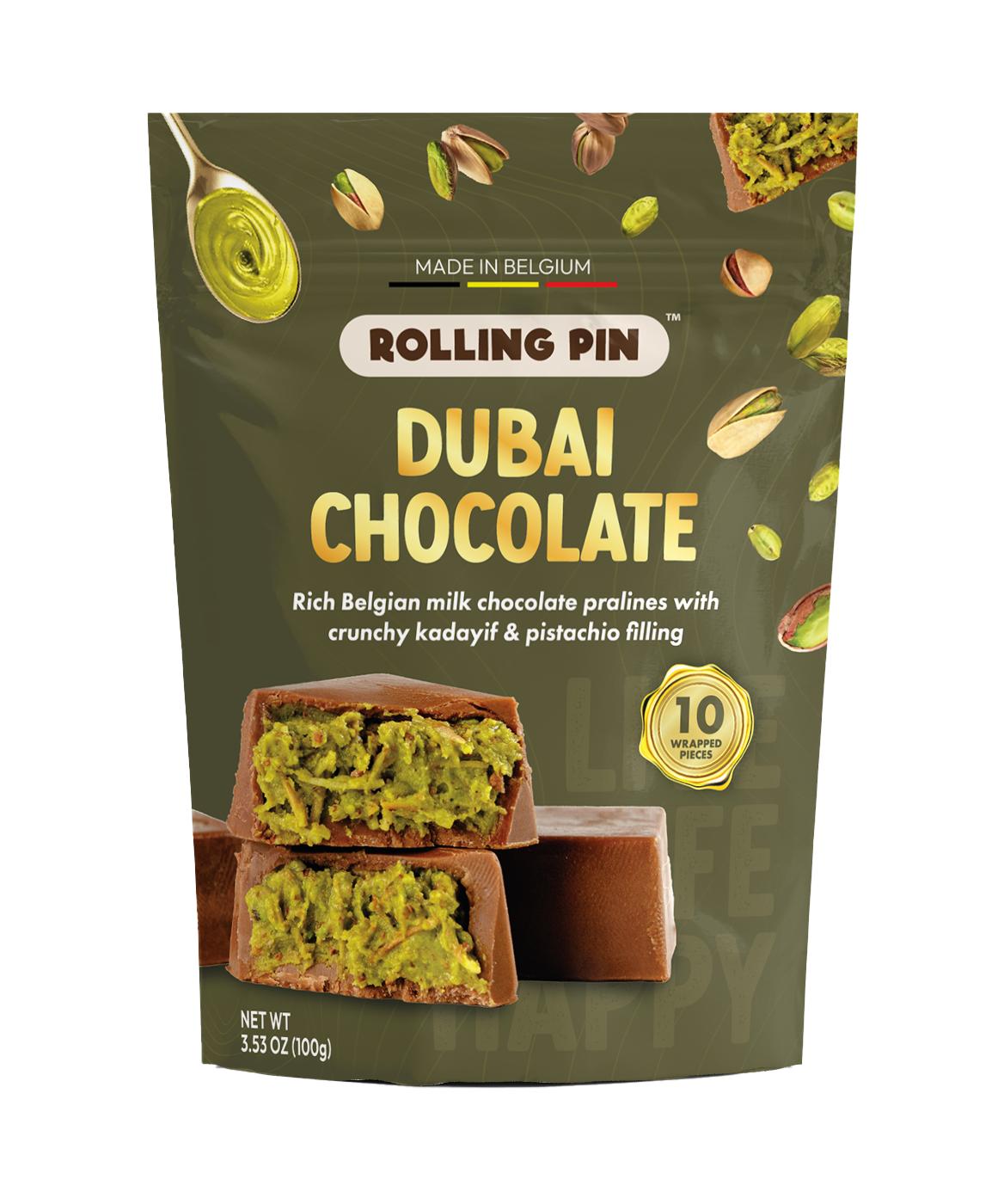Rolling Pin Dubai Style Chocolate, 10 pc - Shop Candy at H-E-B