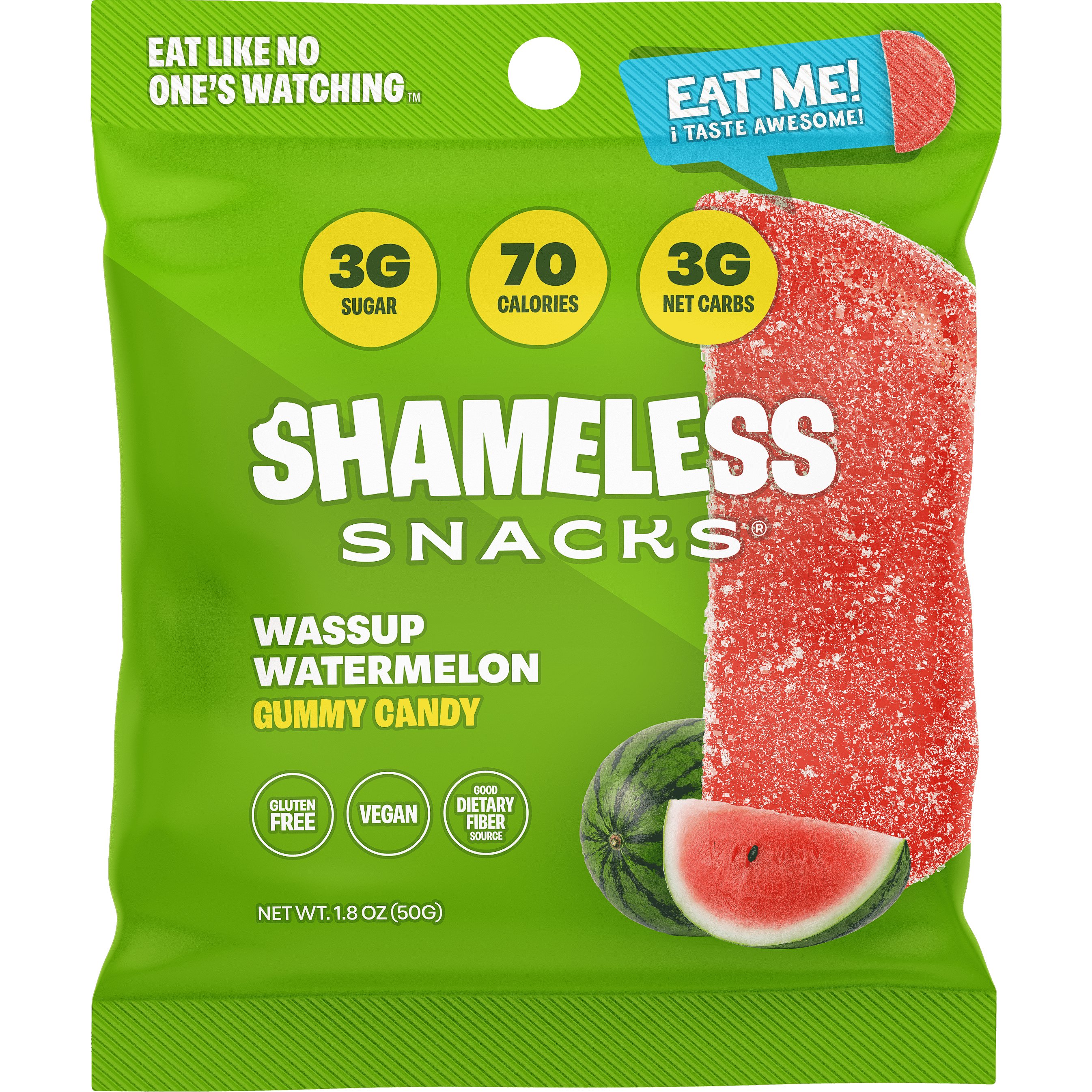 Shameless Snacks Wassup Watermelon Gummy Candy - Shop Candy at H-E-B