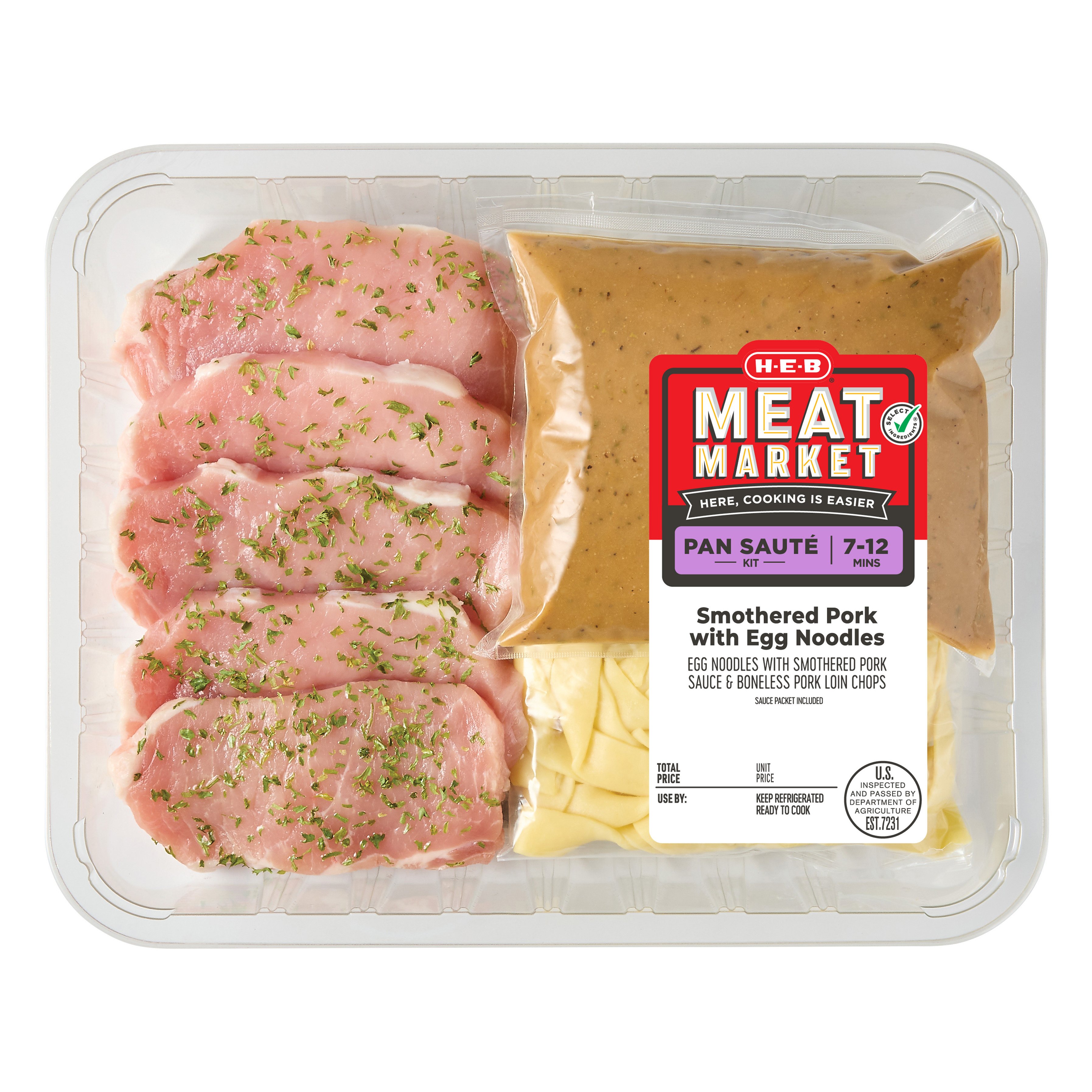 H-E-B Meat Market Smothered Pork - Cooking at Home Kit - Shop Pork at H-E-B