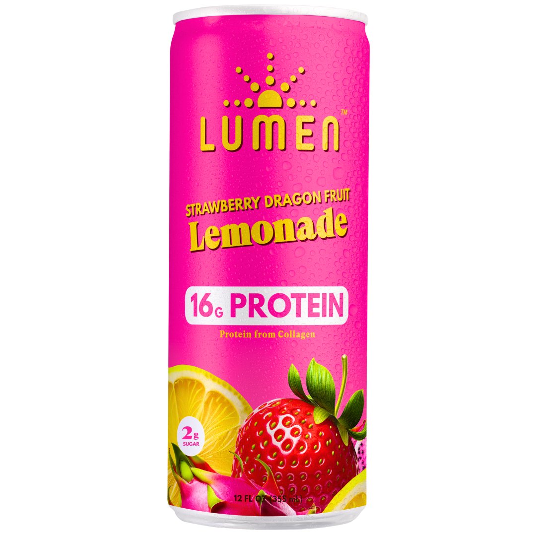 Lumen 16g Protein Strawberry Dragon Fruit Lemonade, 12 oz | Central ...