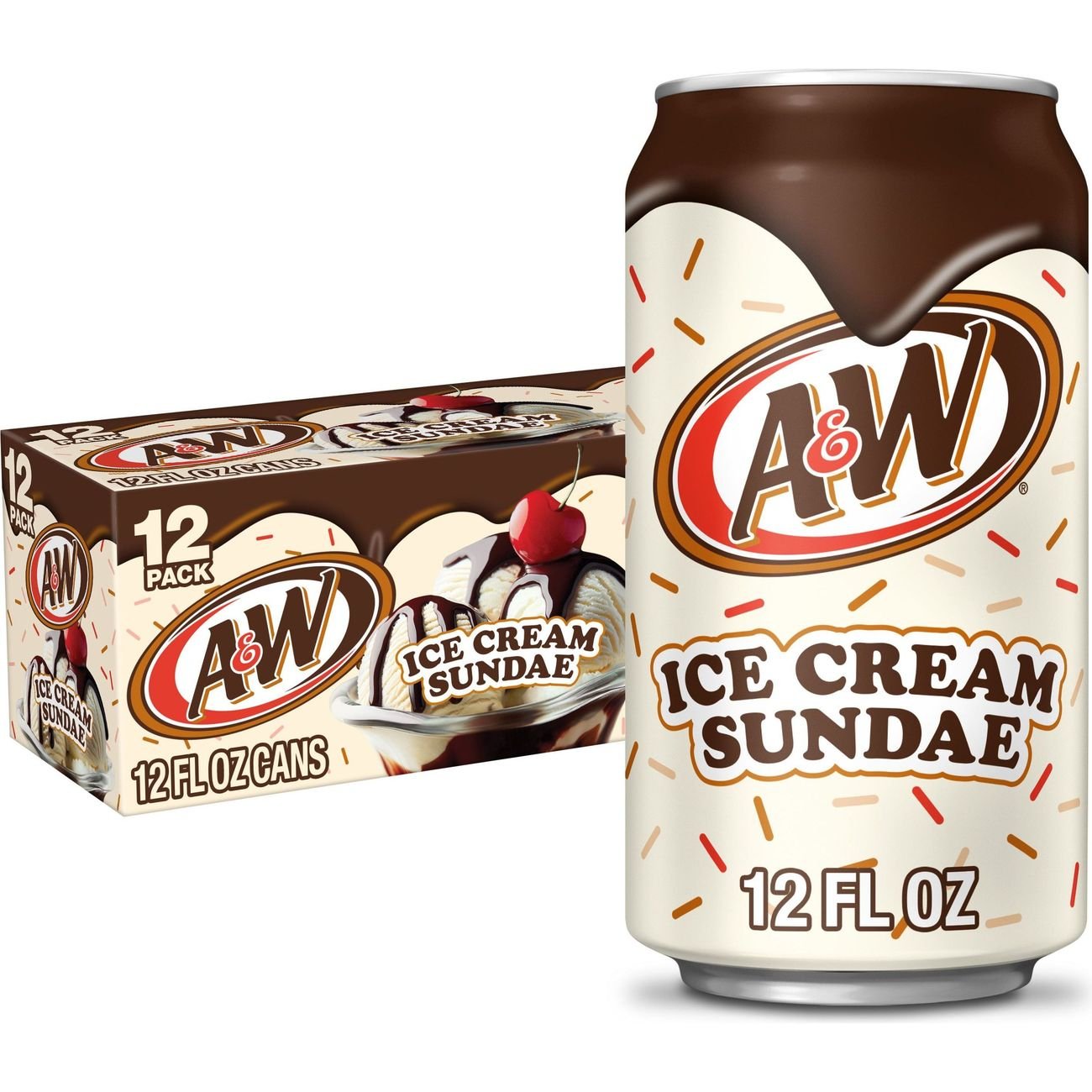 A&W Ice Cream Sundae Soda 12 pk Cans - Shop Soda at H-E-B