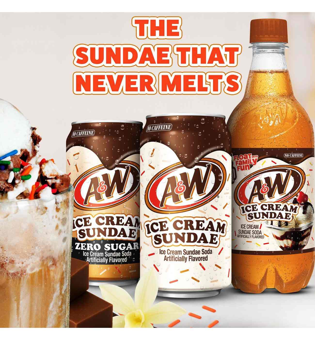 A&W Ice Cream Sundae Soda 12 pk Cans - Shop Soda at H-E-B