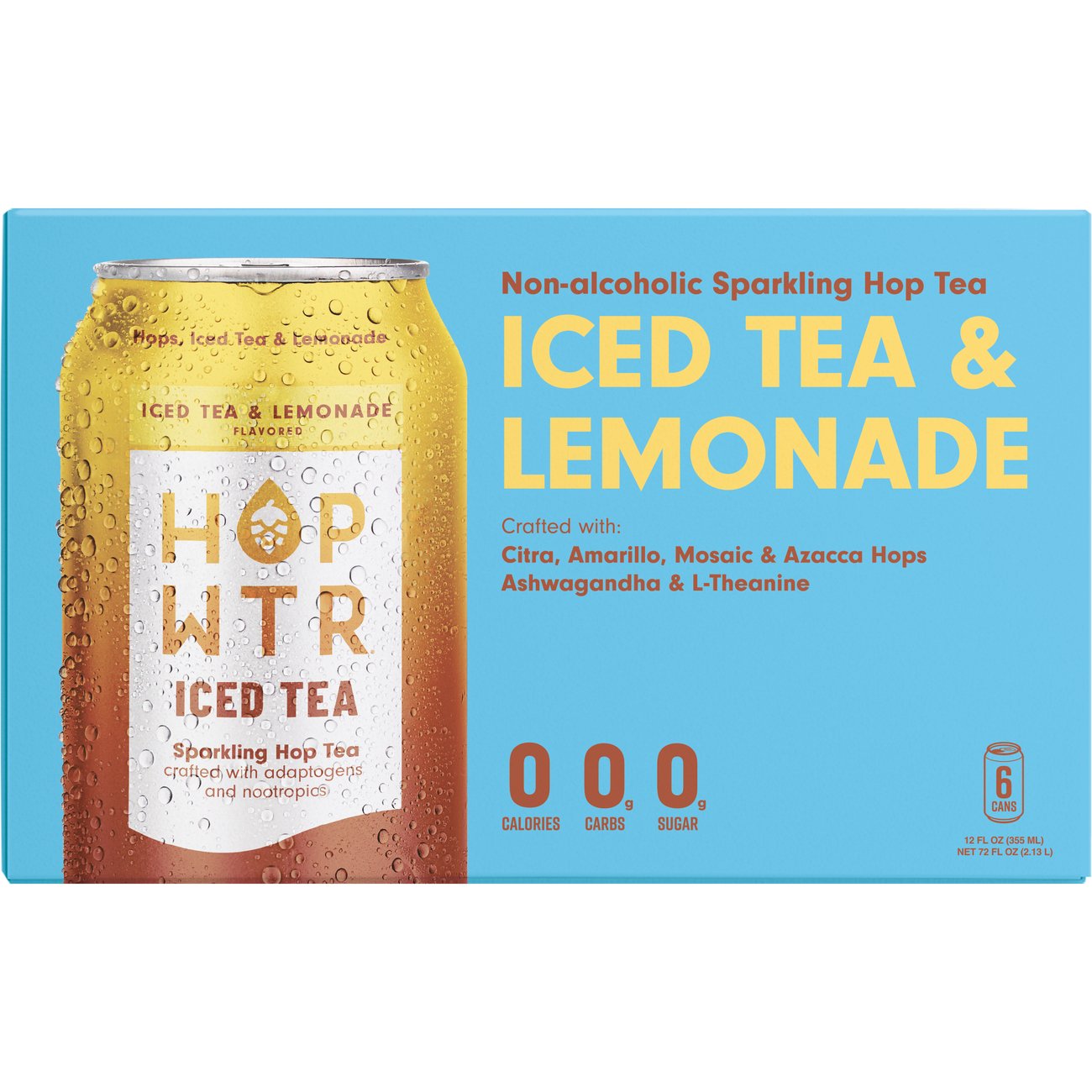 Hop Wtr Iced Tea & Lemonade 6 pk Cans - Shop Beer at H-E-B