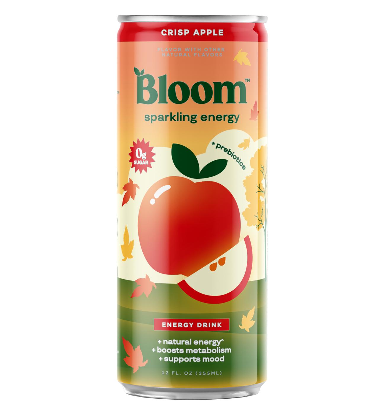 Bloom Zero Sugar Sparkling Energy Drink - Crisp Apple - Shop Sports ...