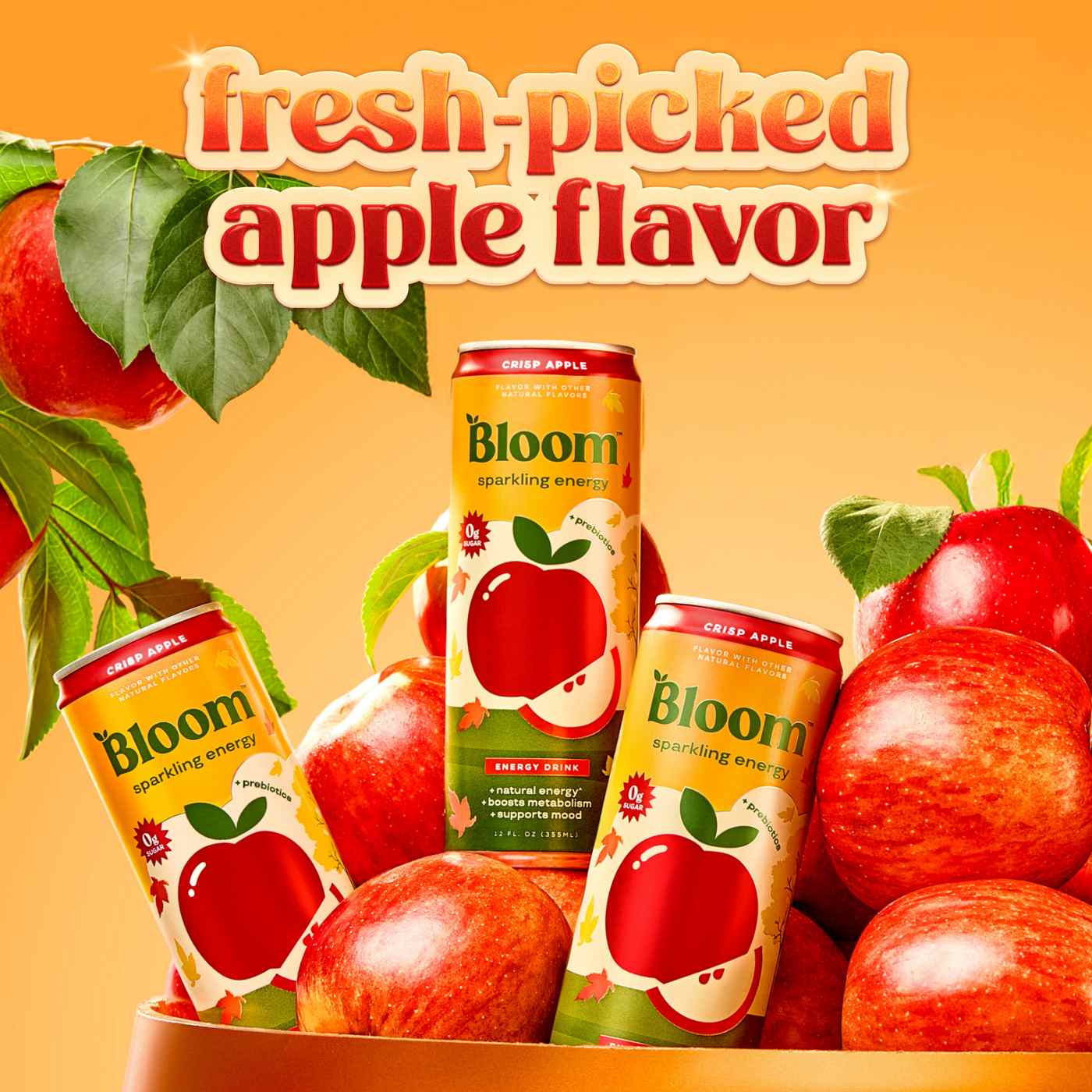 Bloom Zero Sugar Sparkling Energy Drink - Crisp Apple - Shop Sports ...