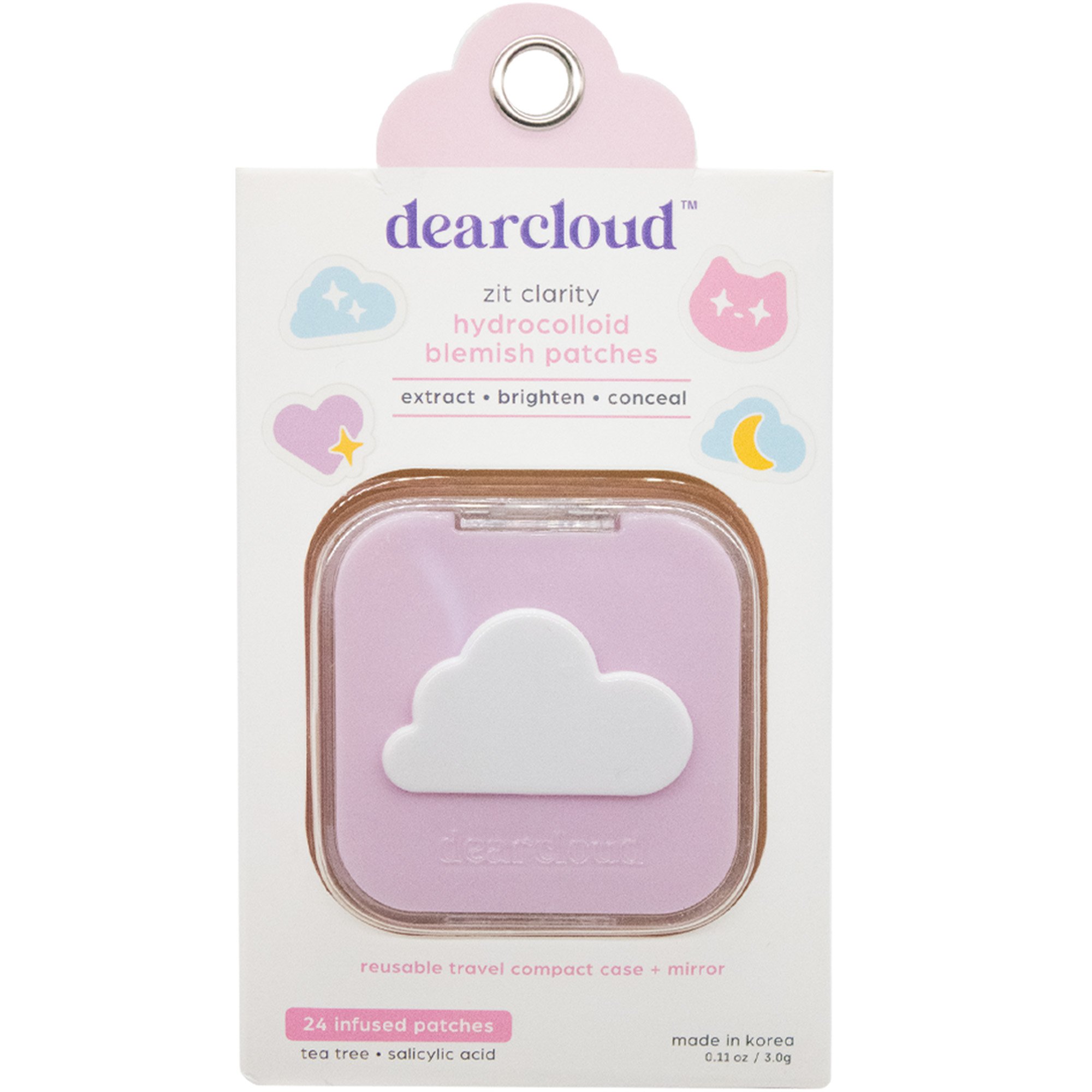 Dearcloud Zit Clarit Hydrocolloid Blemish Patches with Travel Case ...