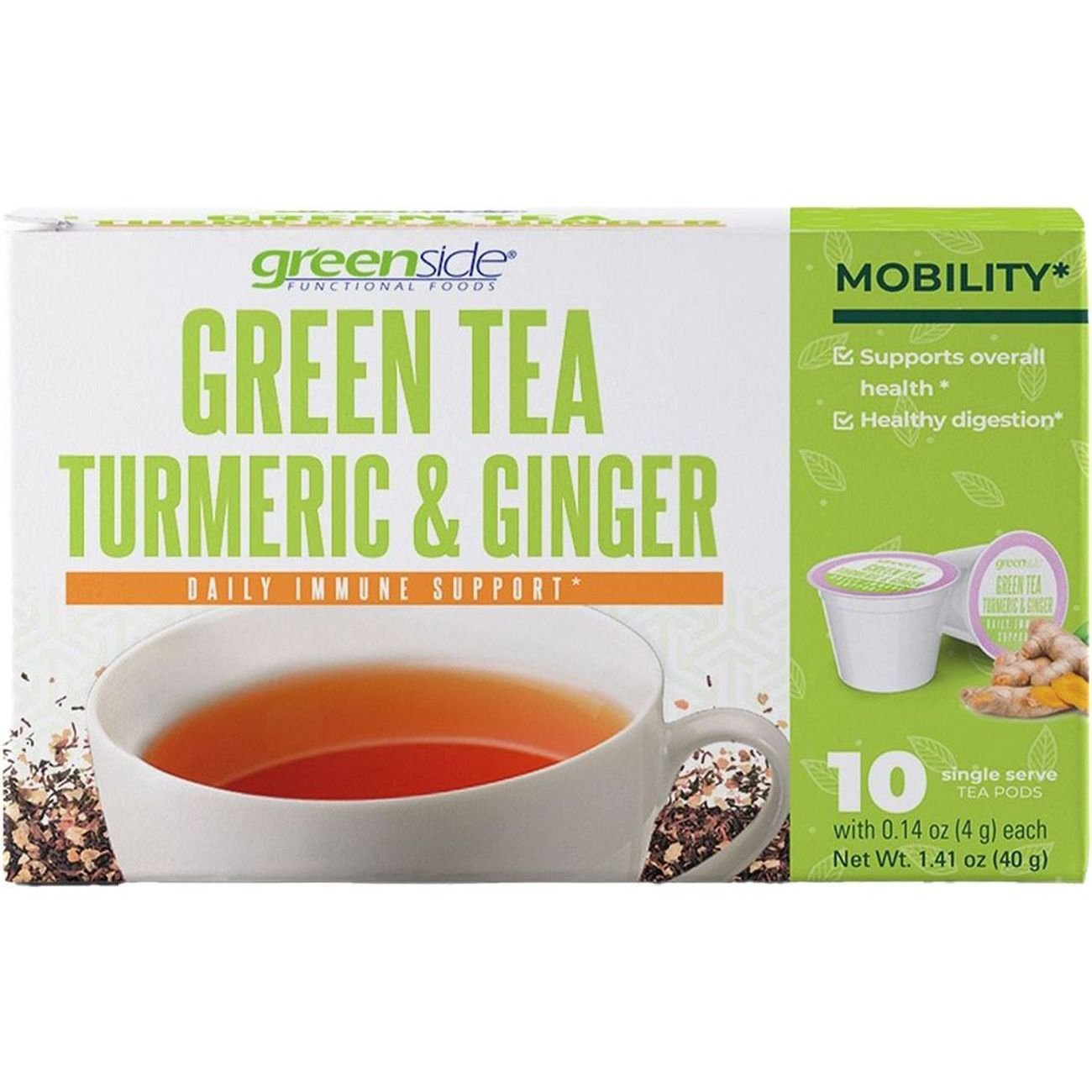 Greenside Green Tea Turmeric & Ginger Single Serve Cups - Shop Tea at H-E-B