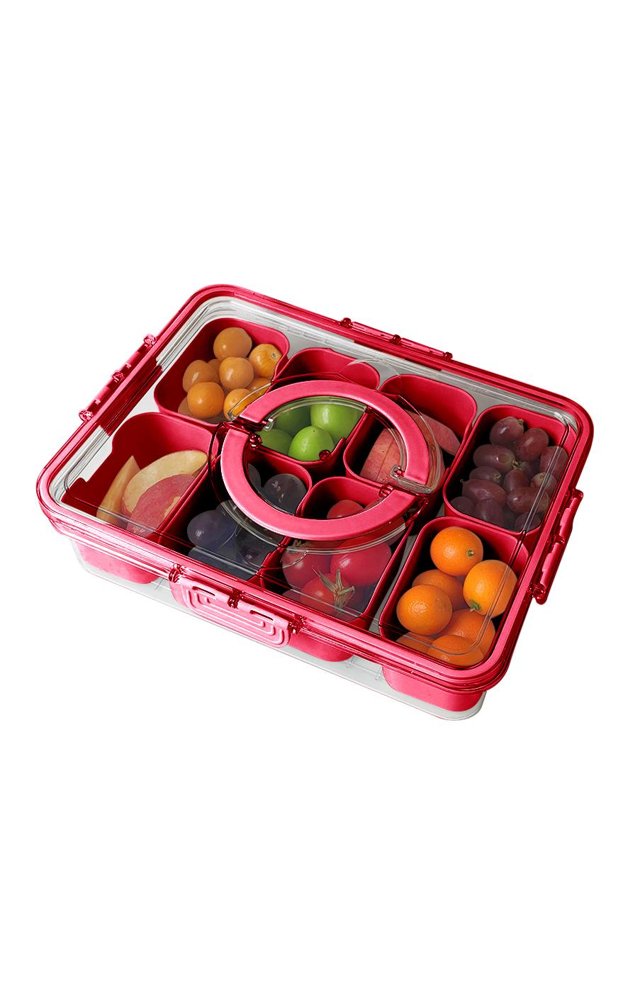 our goods 8 Section Snack Box - Red - Shop Food storage at H-E-B