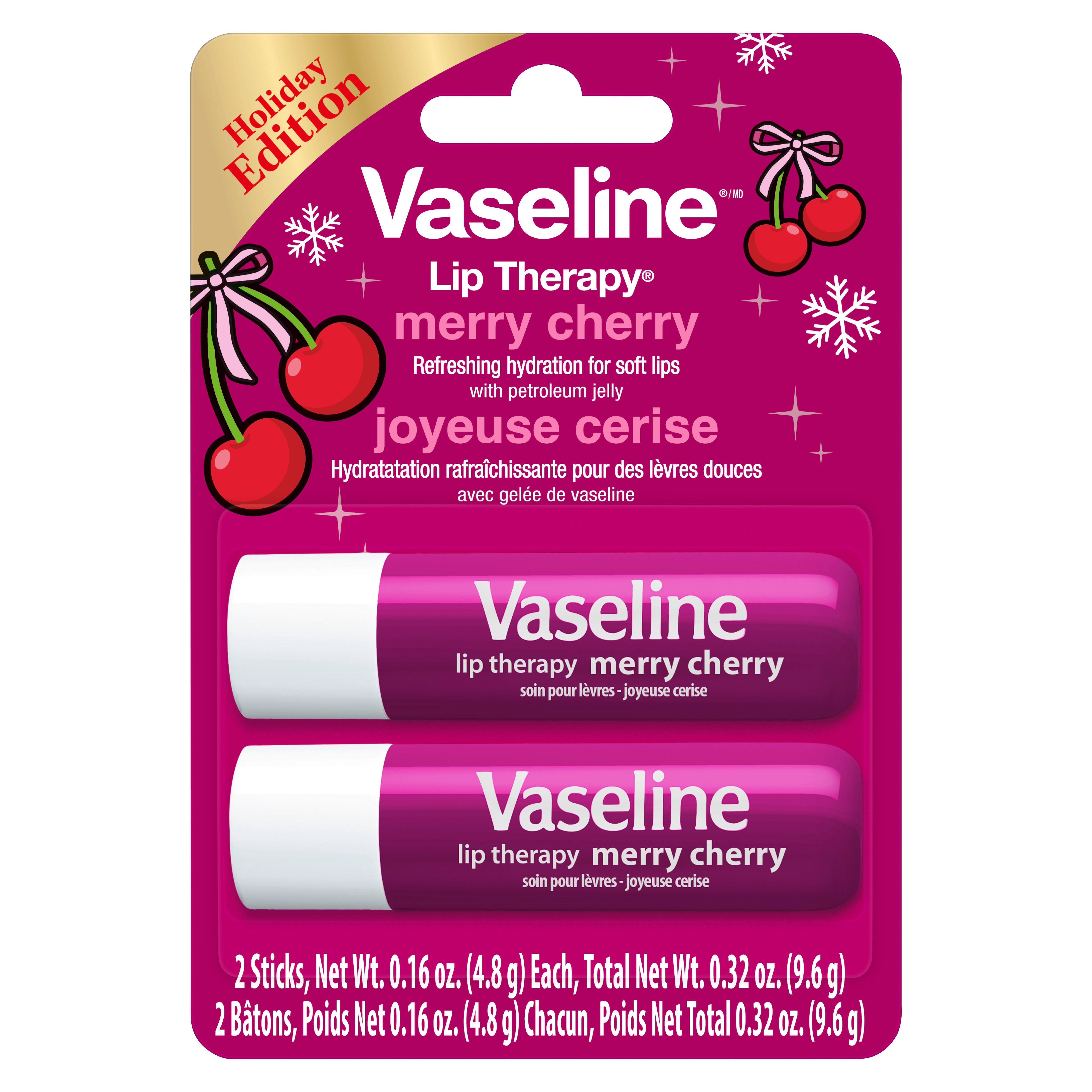 Vaseline Lip Therapy Merry Cherry - Shop Lip balm & treatments at H-E-B