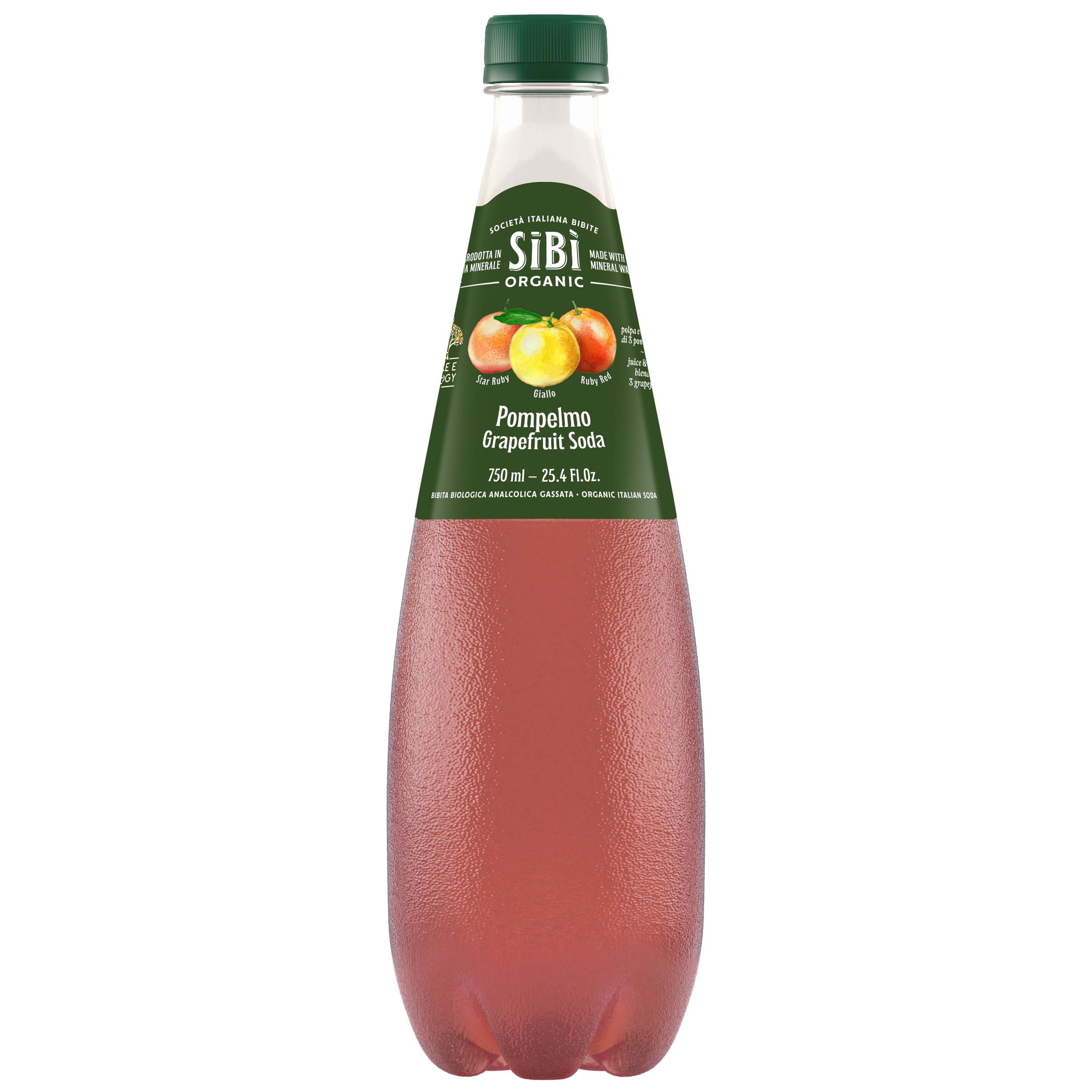 SiBi Organic Italian Soda - Grapefruit, 25.4 oz | Central Market ...