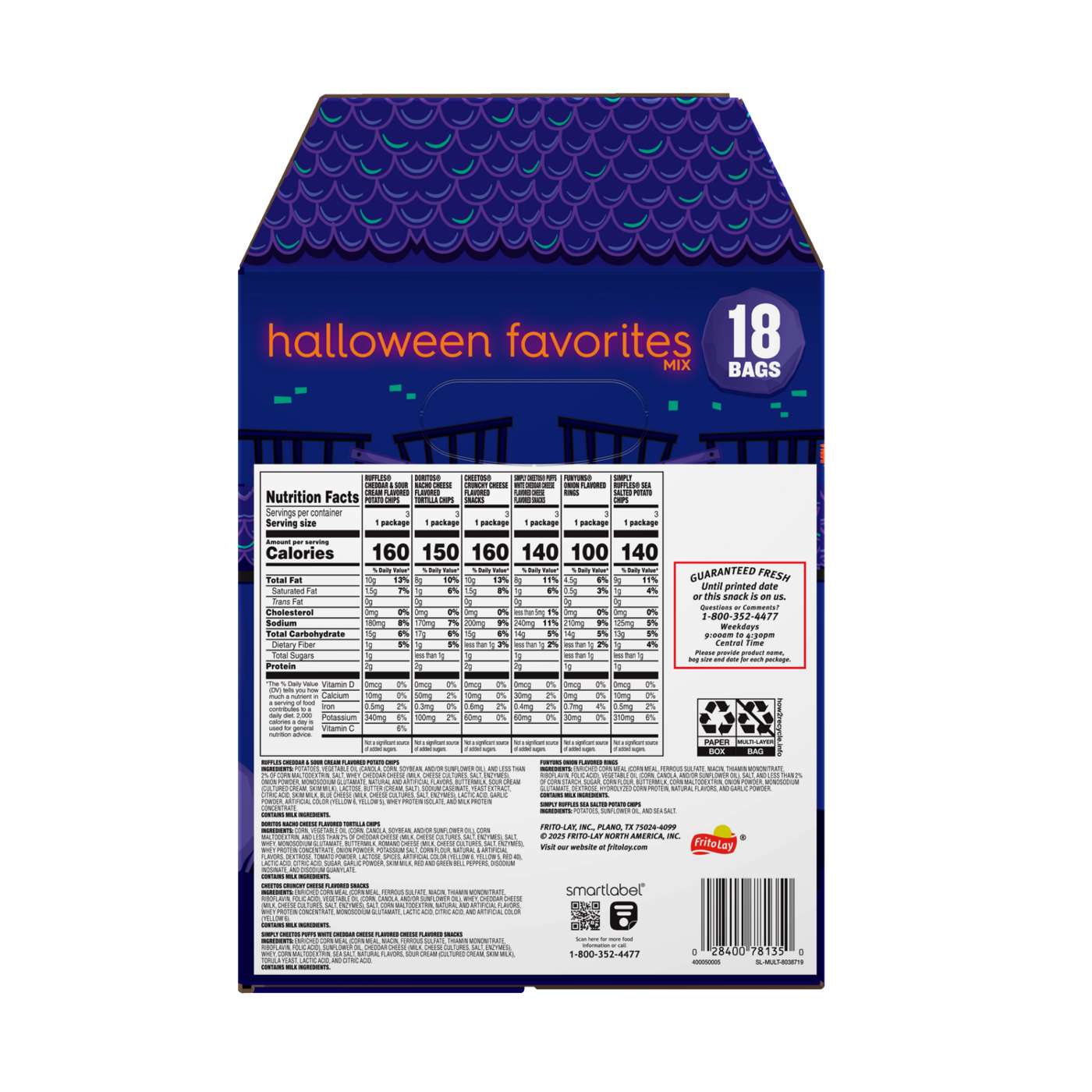 Frito Lay Halloween Favorites Mix Multipack Bags - Shop Chips at H-E-B