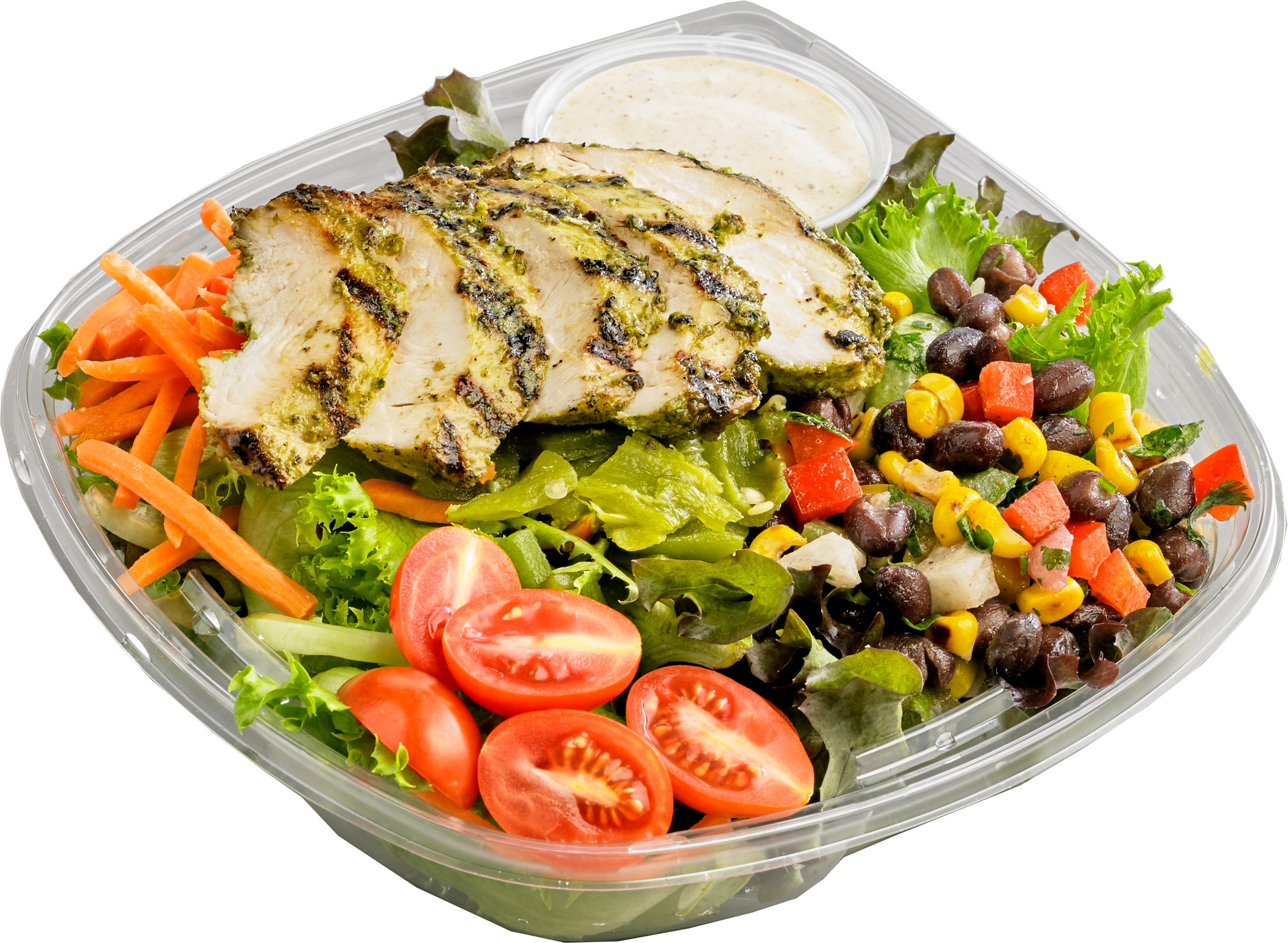 Central Market Hatch Grilled Chicken Entree Salad with Hatch Ranch ...