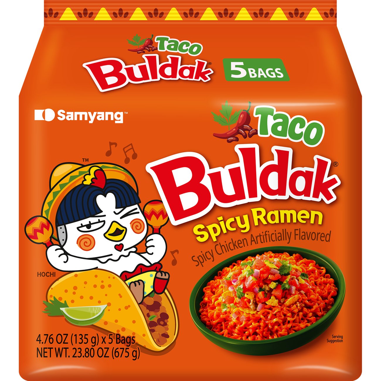 Samyang Taco Buldak Spicy Chicken Ramen Instant Soup Packs - Shop Soups ...
