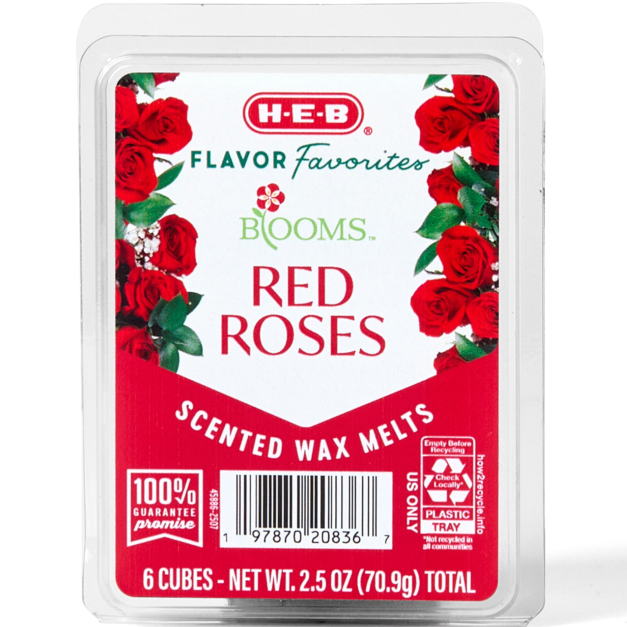 H-E-B Flavor Favorites Blooms Red Roses Scented Wax Melts - Shop ...