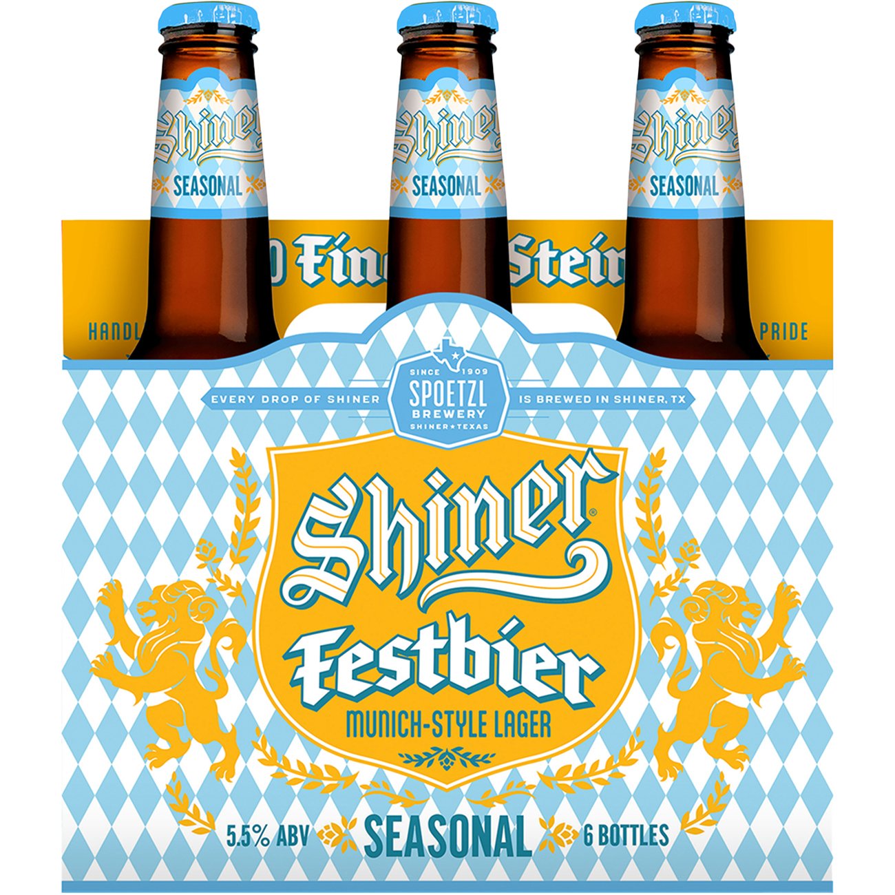 Shiner Festbier Munich Style Lager Craft Beer 6 pk Bottles - Shop Beer ...
