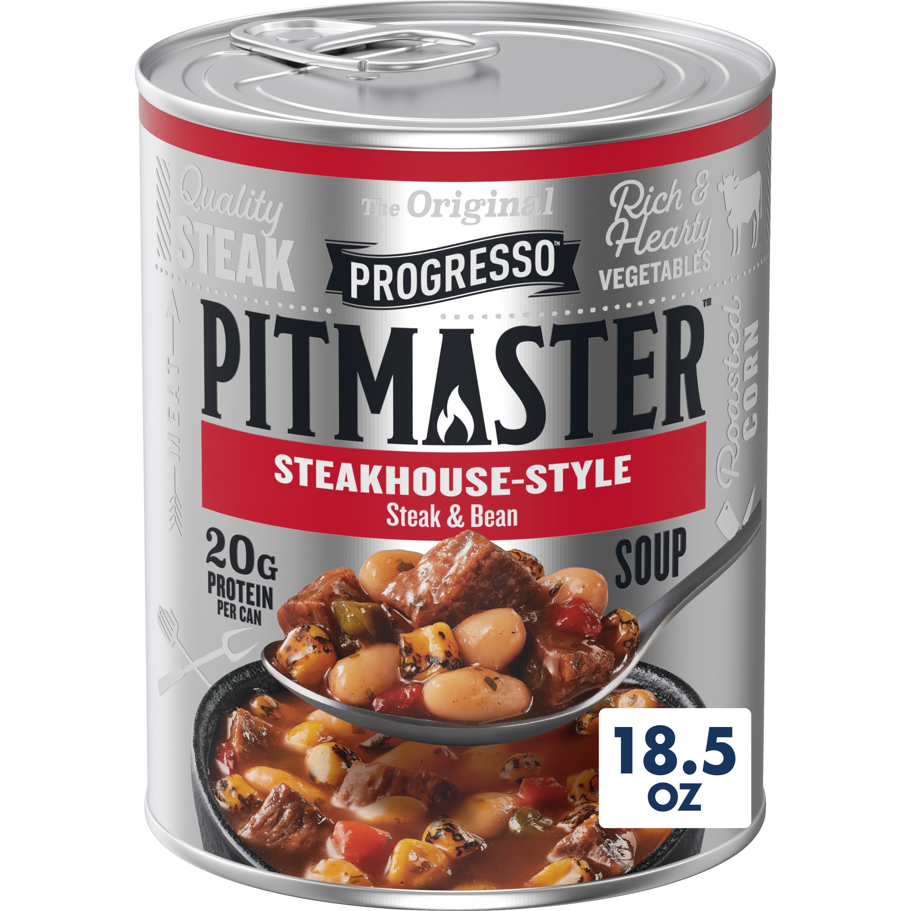 Progresso Pitmaster Steakhouse-Style Steak & Bean Soup - Shop Soups & chili at H-E-B