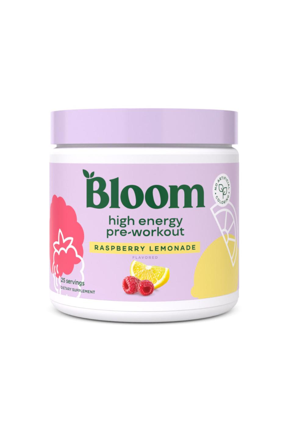 Bloom High Energy Pre-Workout - Raspberry Lemonade - Shop Diet ...