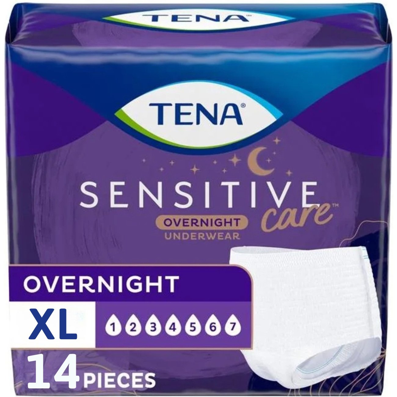 Tena Sensitive Overnight Care Incontinence Underwear - XL - Shop Incontinence at H-E-B