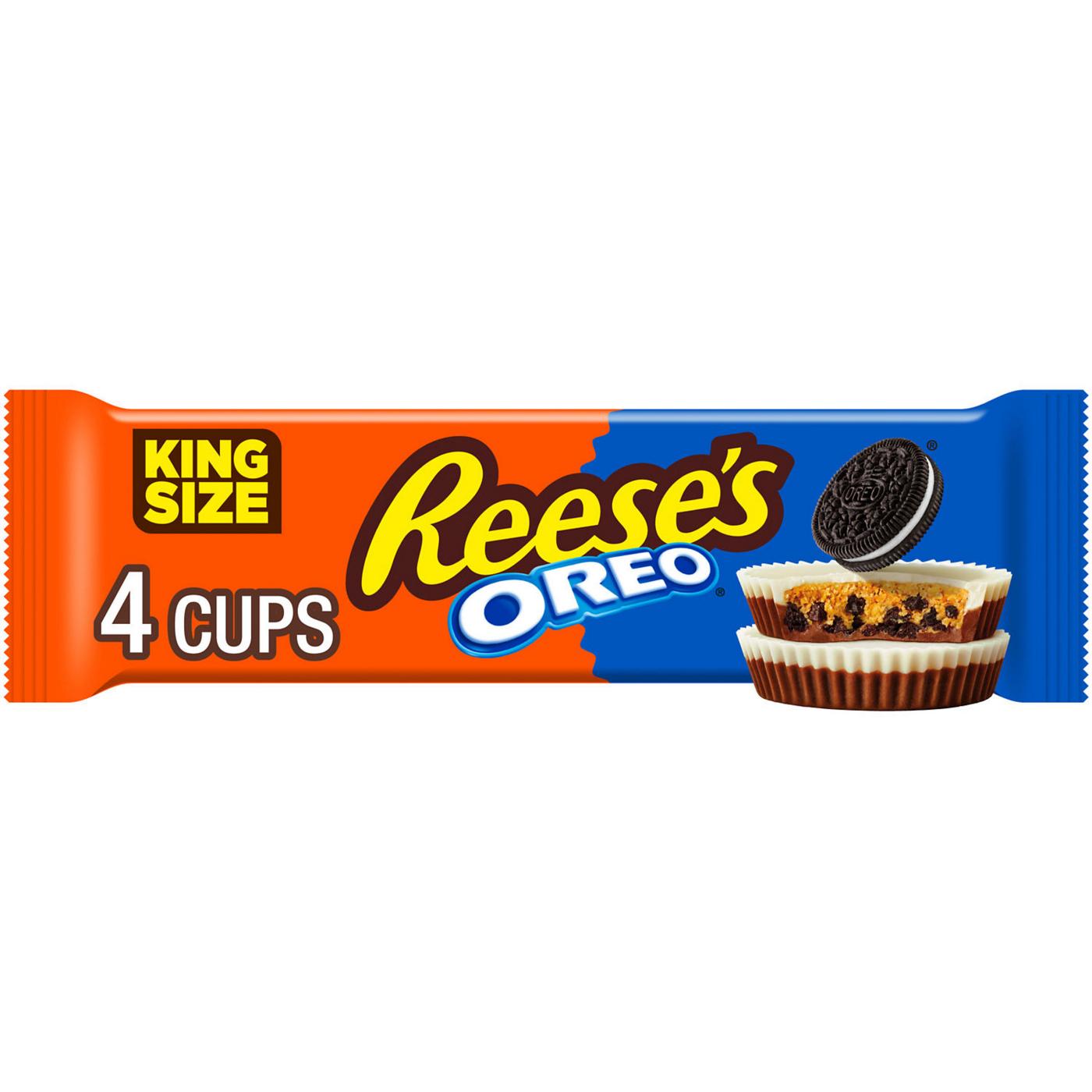 Reese's OREO Milk Chocolate & White Creme Peanut Butter Cups Candy - King Size - Shop Candy at H-E-B