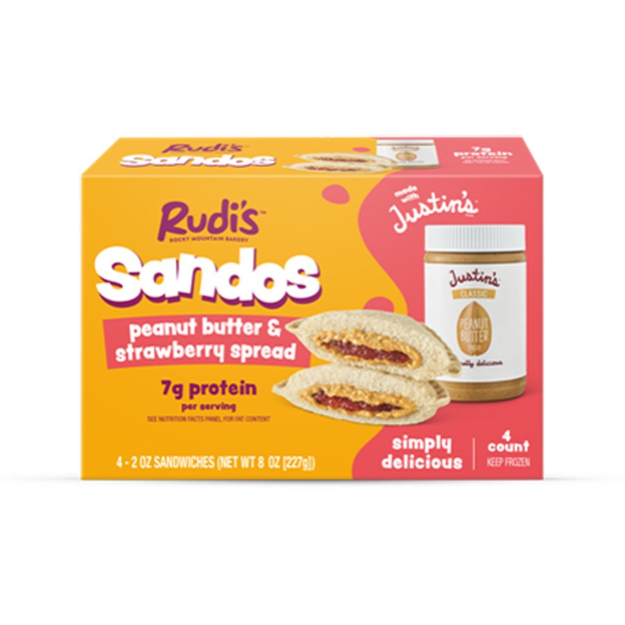 Rudi's Peanut Butter & Strawberry Sandos - Shop Sandwiches at H-E-B