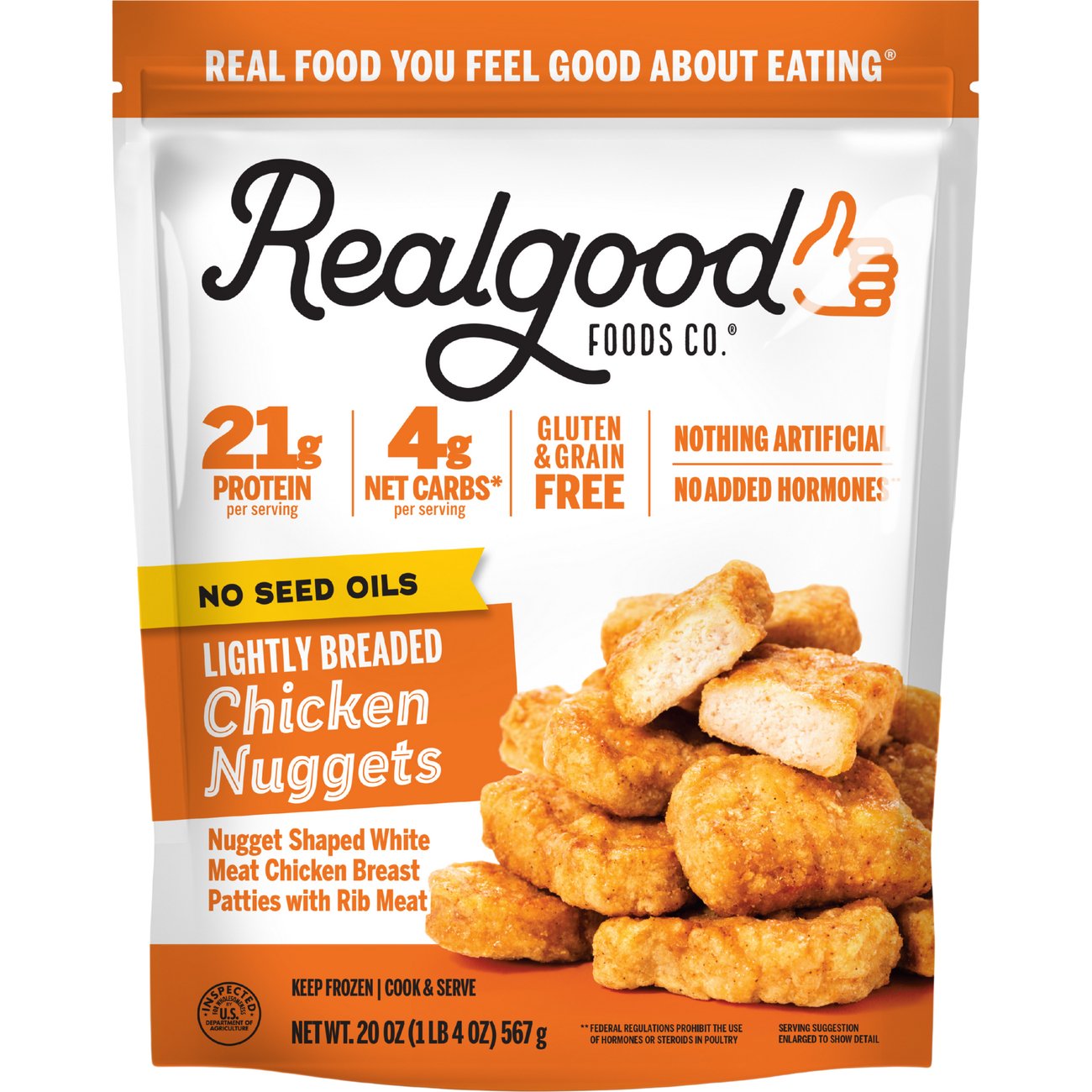 Real Good Foods Co. Frozen Lightly Breaded Chicken Nuggets - Shop ...
