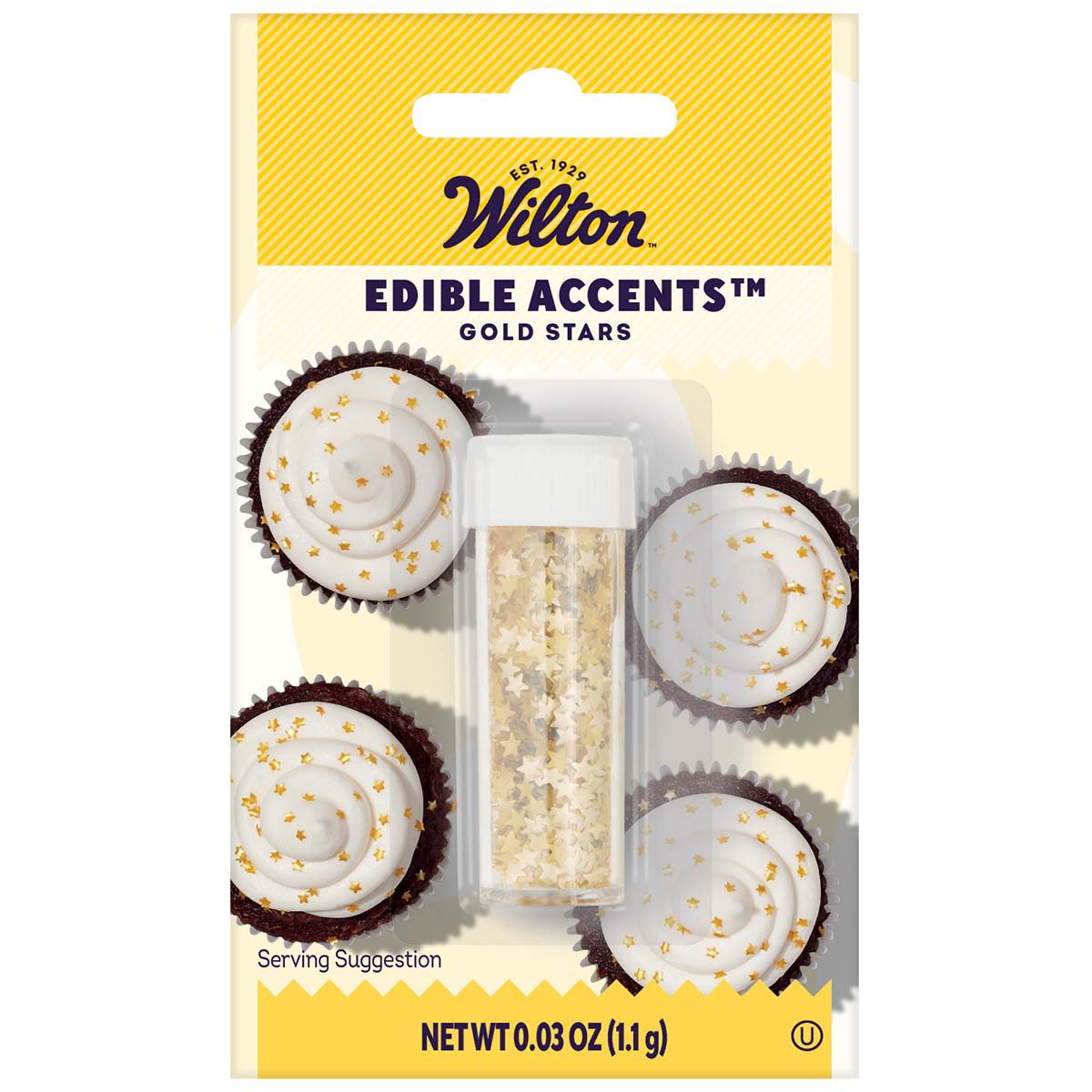 Wilton Gold Stars Edible Accents - Shop Icing & decorations at H-E-B
