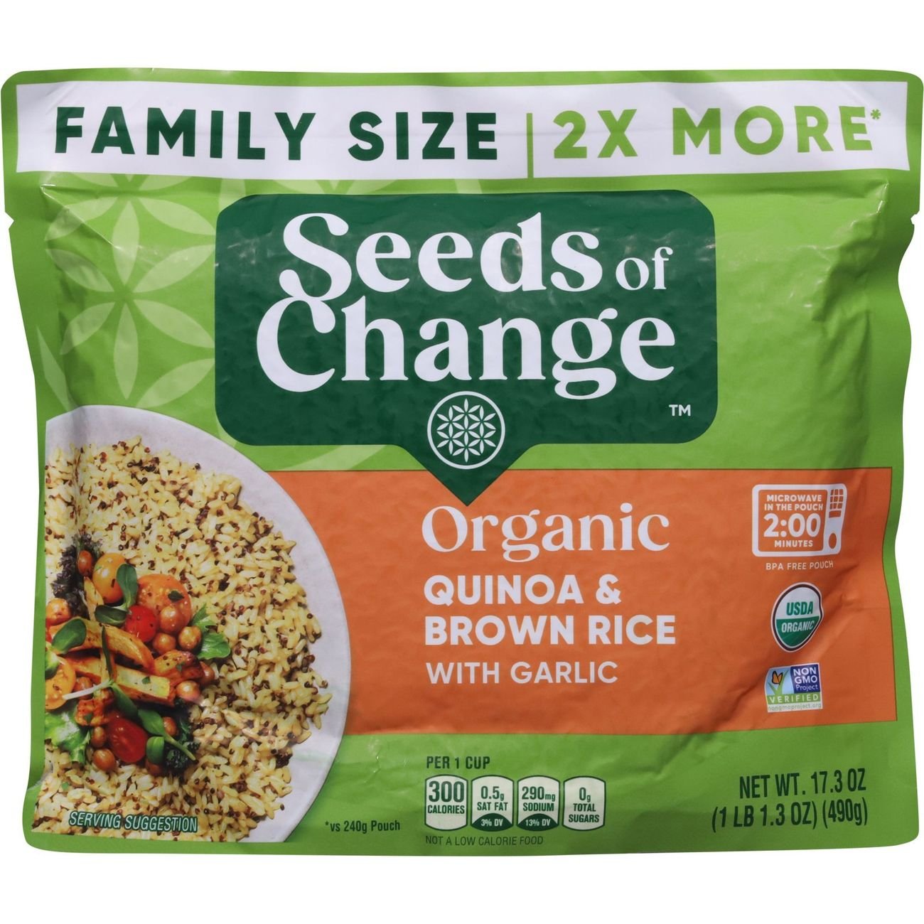 Seeds of Change Organic Quinoa & Brown Rice with Garlic - Shop Rice ...