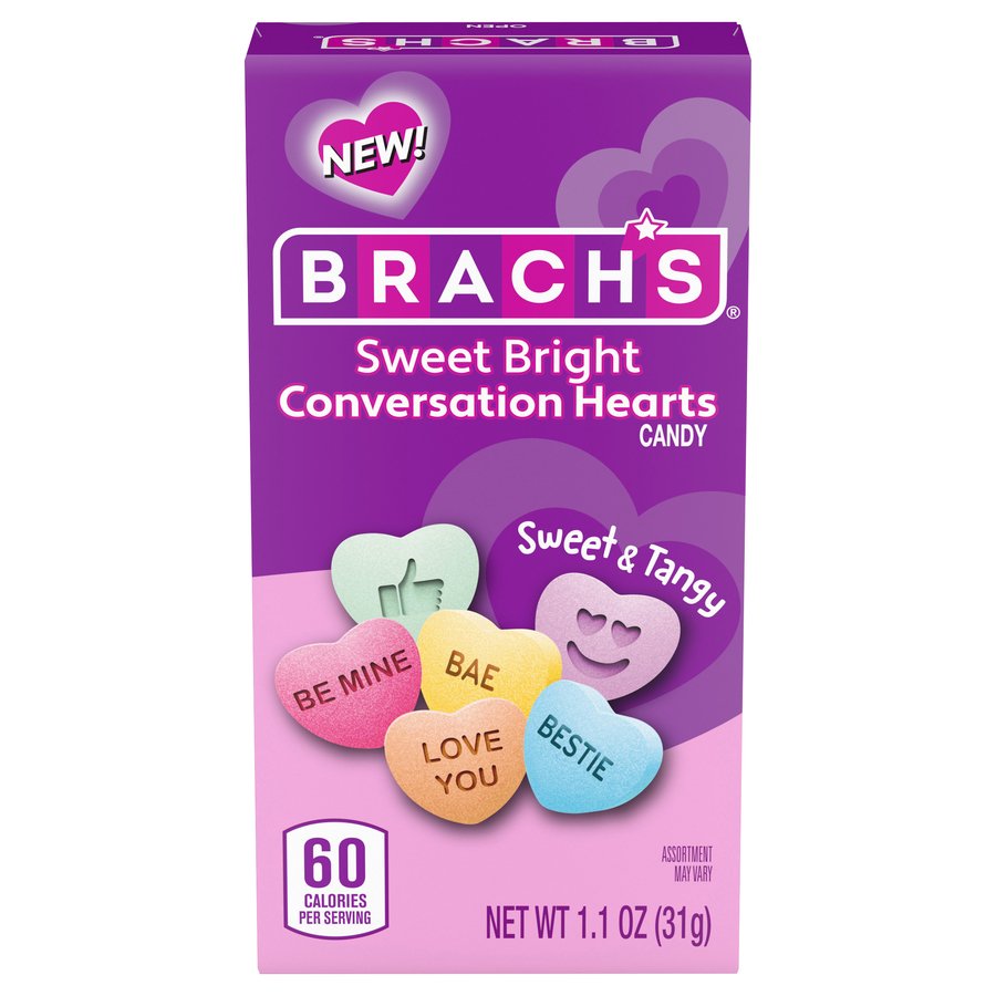 Brach's Sweet Bright Conversation Hearts Valentine's Candy Box - Shop ...