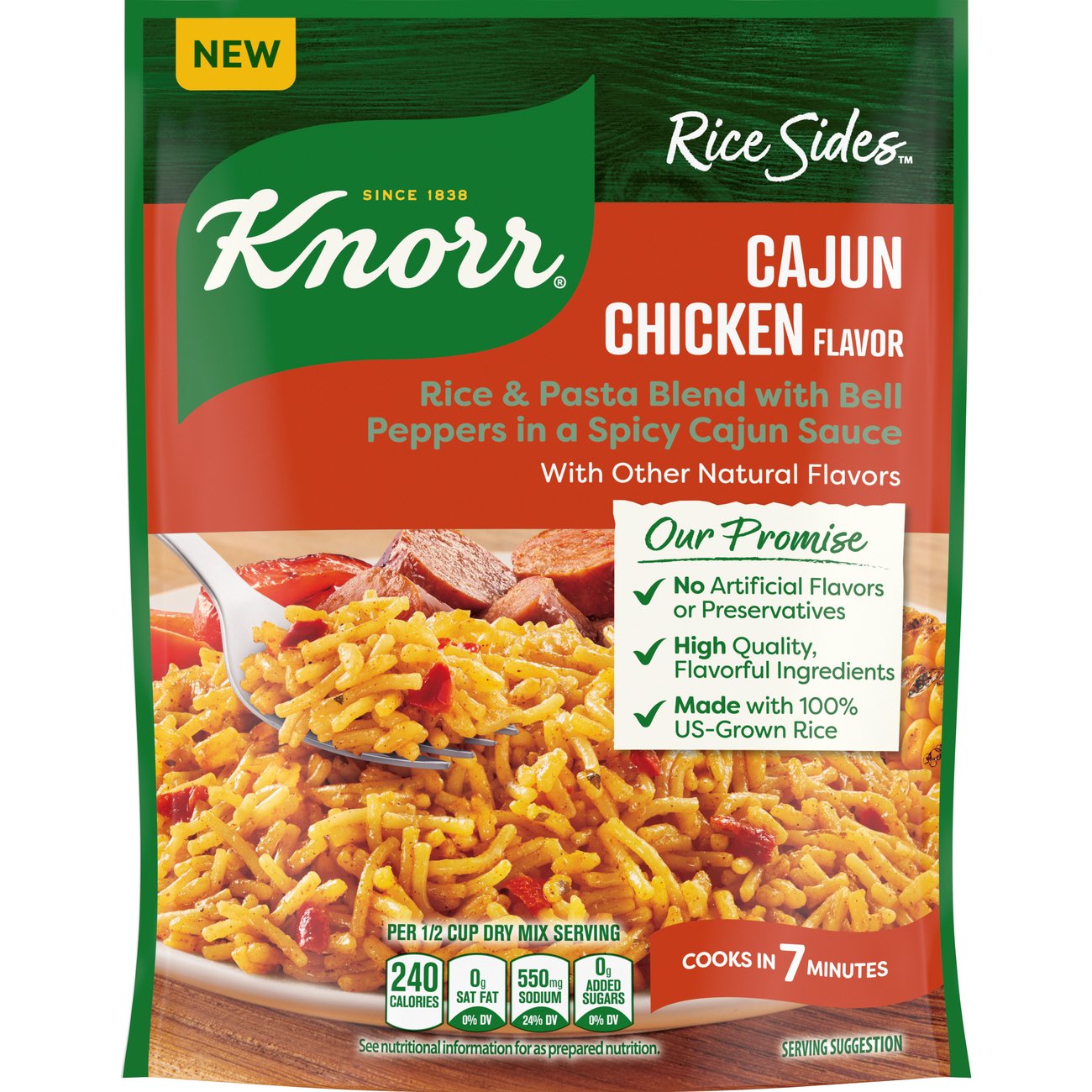 Knorr Rice Sides Cajun Chicken Rice & Pasta Blend - Shop Rice & grains ...